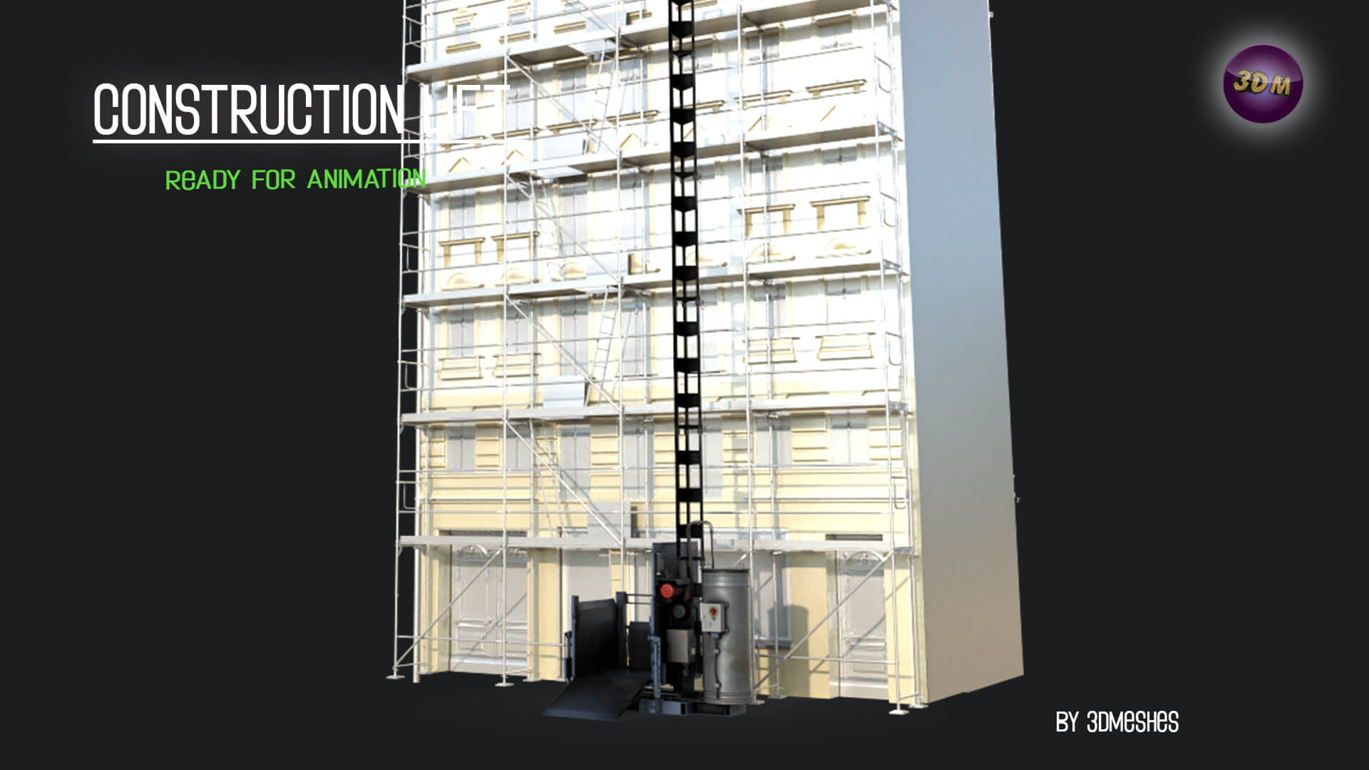 Construction Lift - 3D Model by 3dmeshes