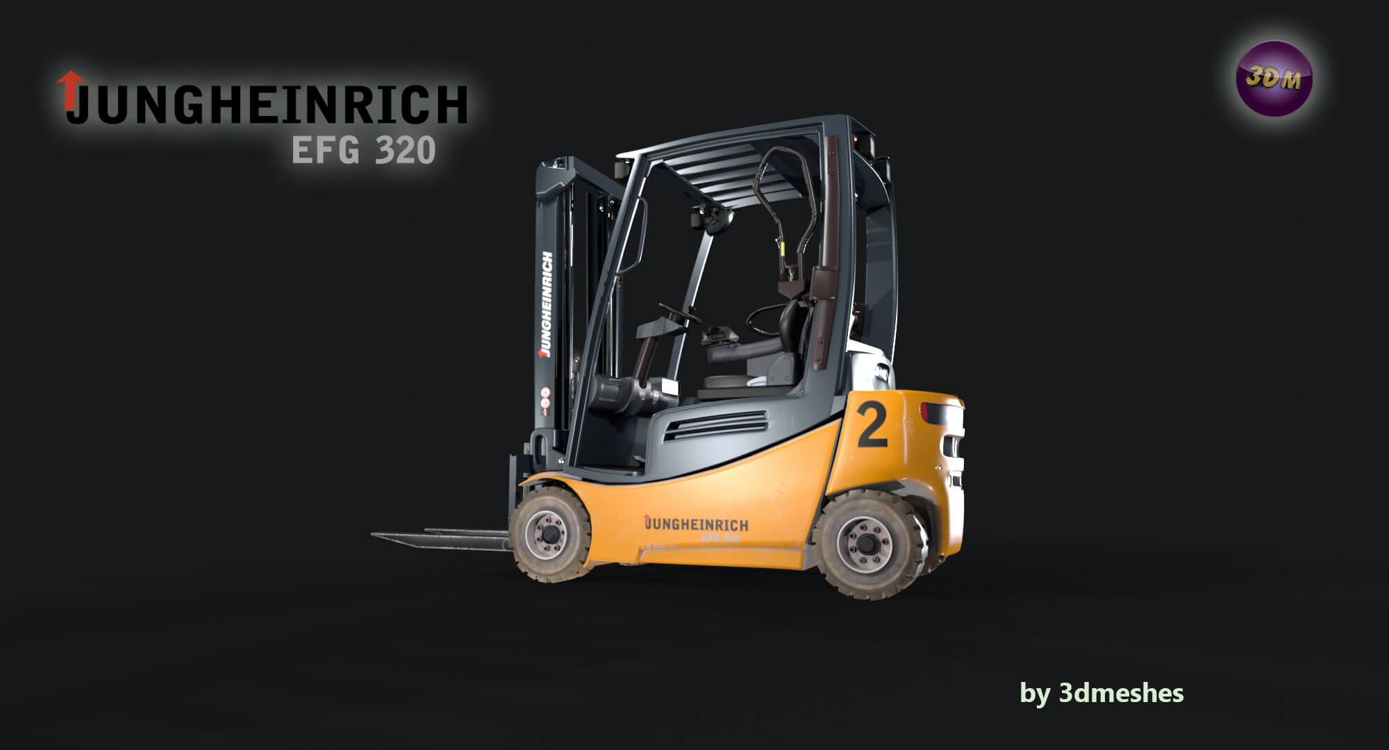 Jungheinrich - EFG320 Electro Forklift - PBR 3D Model by 3dmeshes