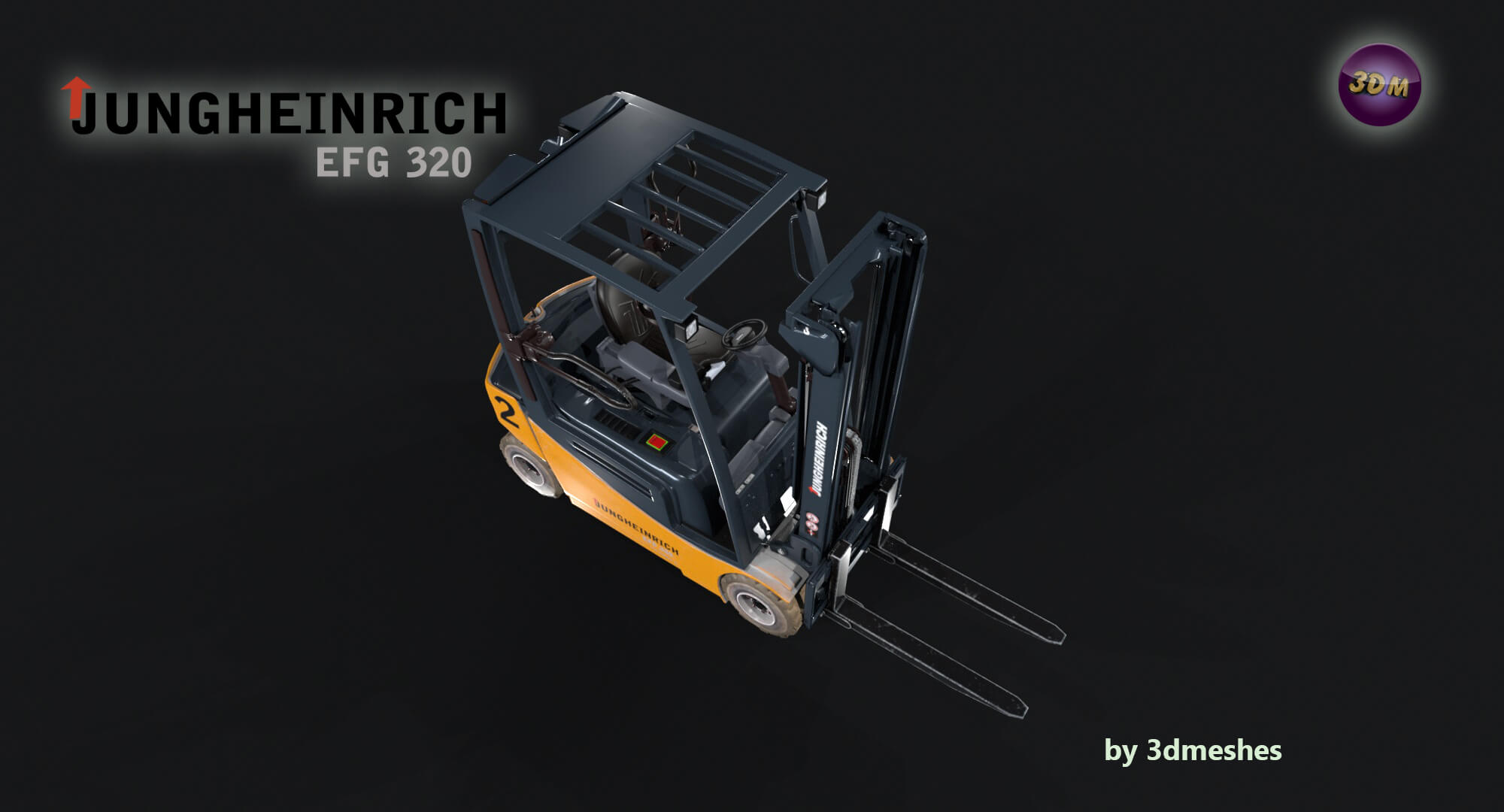 Jungheinrich - EFG320 Electro Forklift - PBR 3D Model by 3dmeshes