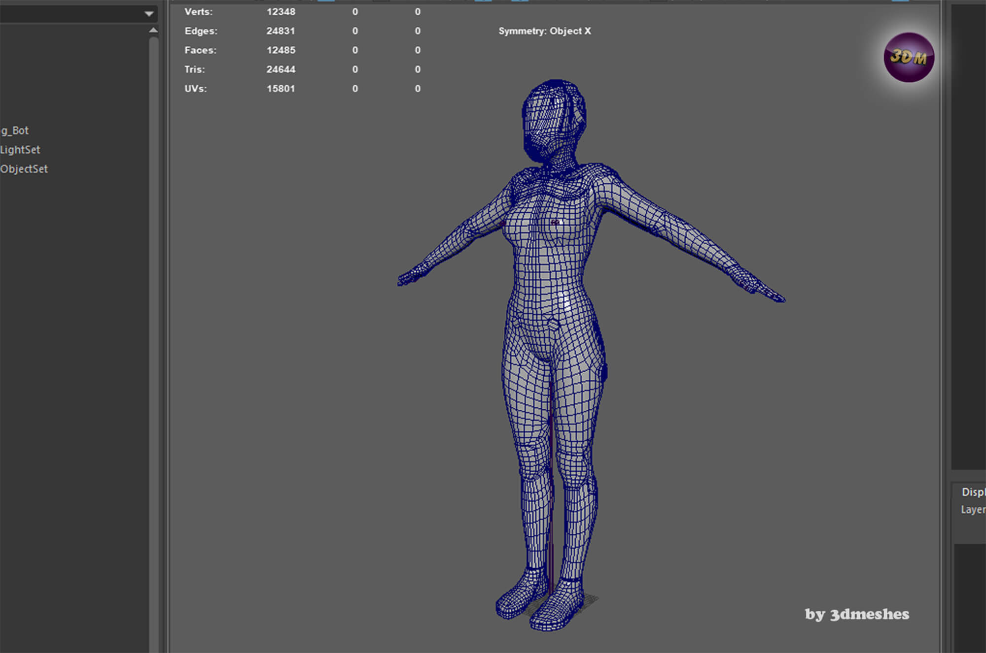 Girl Dog Bot - PBR 3D Model by 3dmeshes