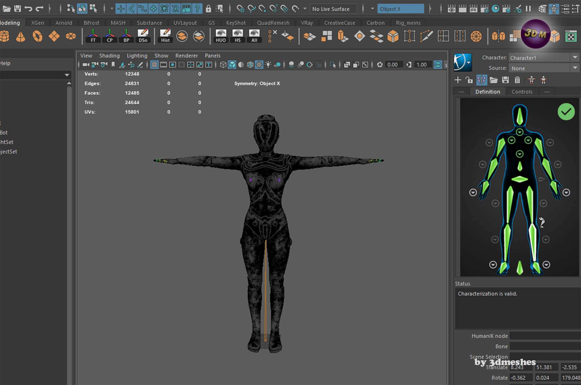Girl Dog Bot - PBR 3D Model by 3dmeshes
