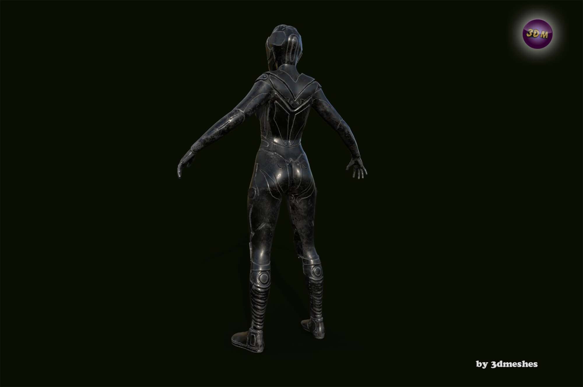 Girl Dog Bot - PBR 3D Model by 3dmeshes