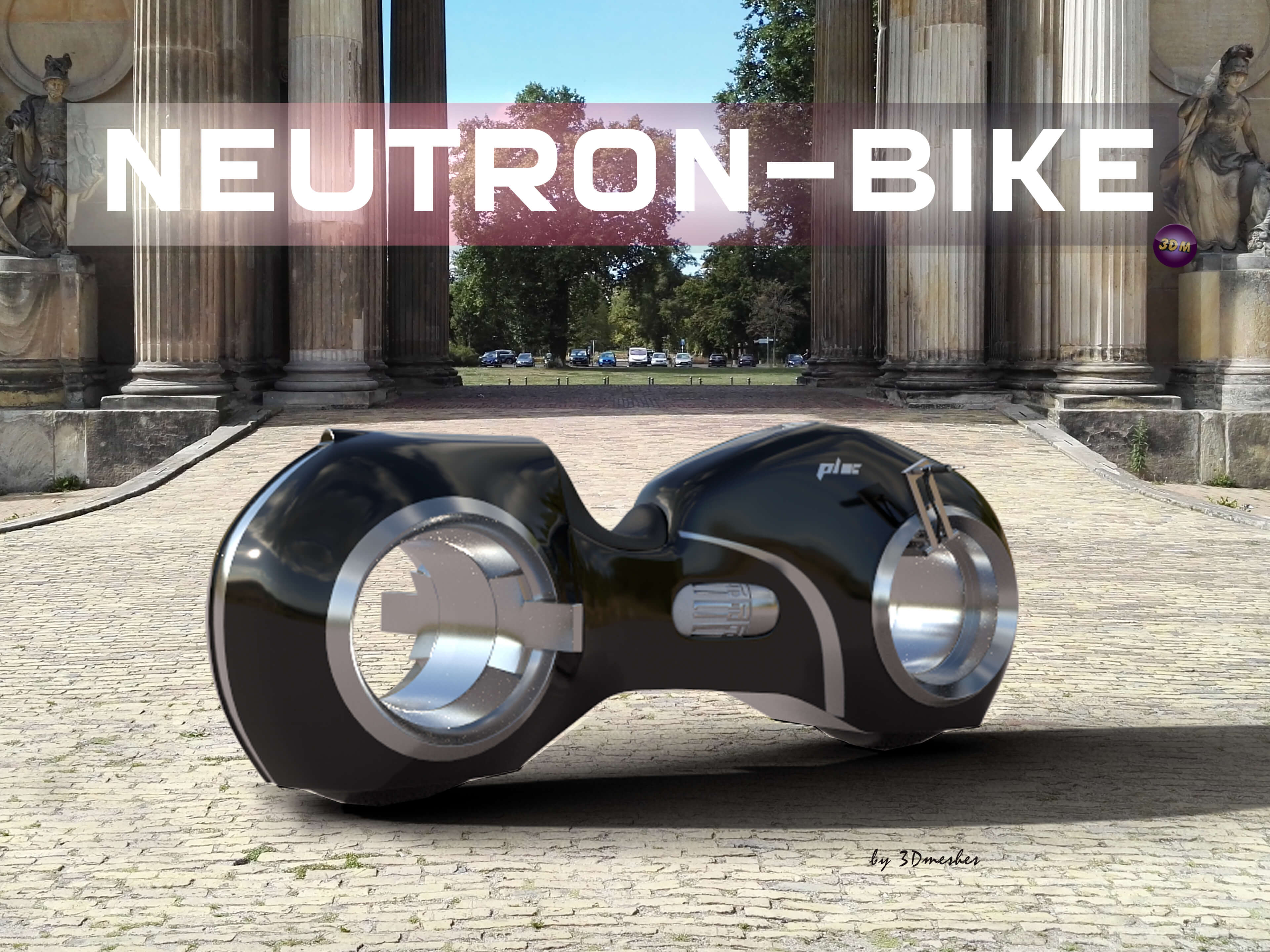 Neutron - Bike - PBR Low Poly - Free Model by 3dmeshes