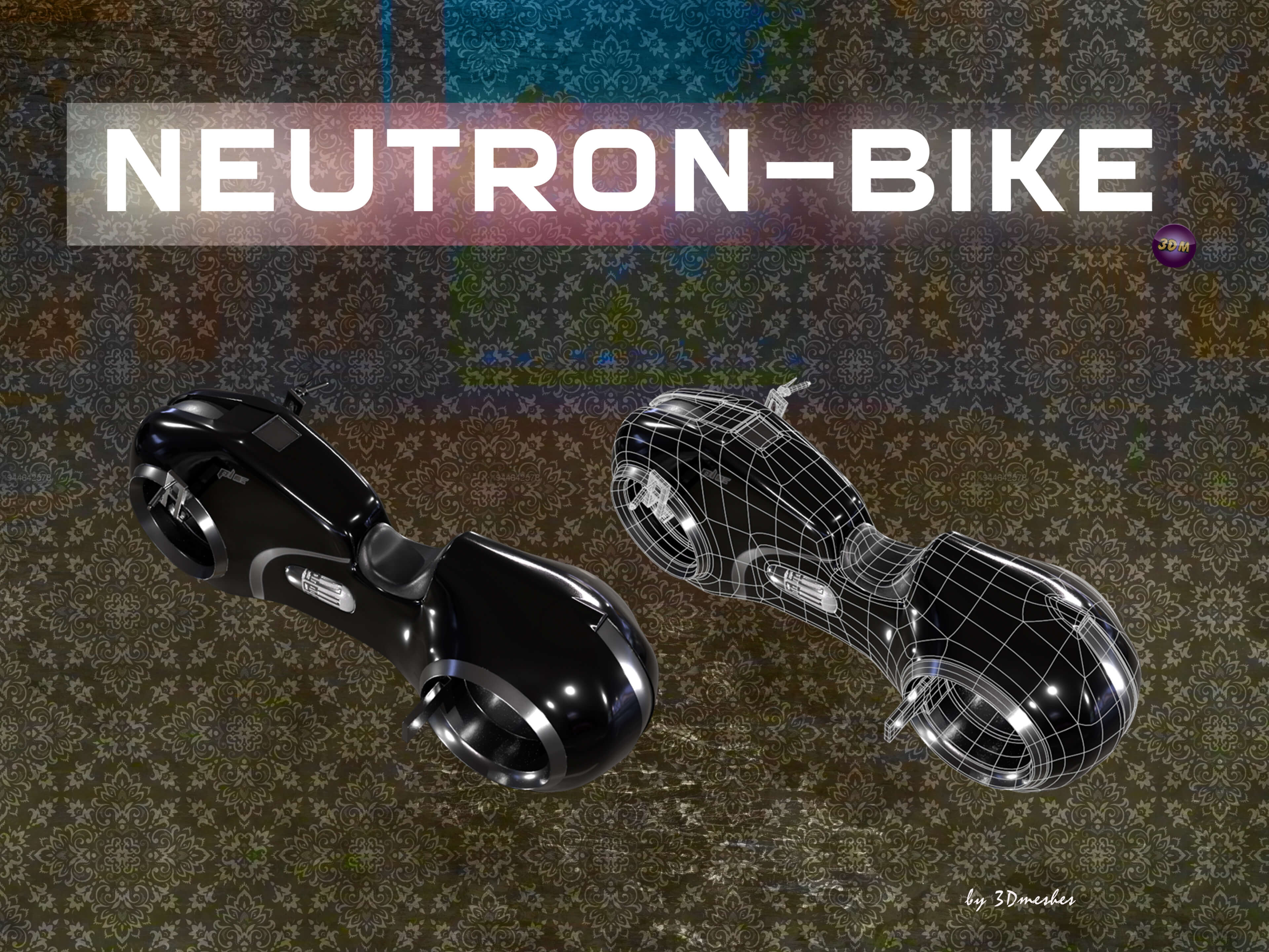 Neutron - Bike - PBR Low Poly - Free Model by 3dmeshes