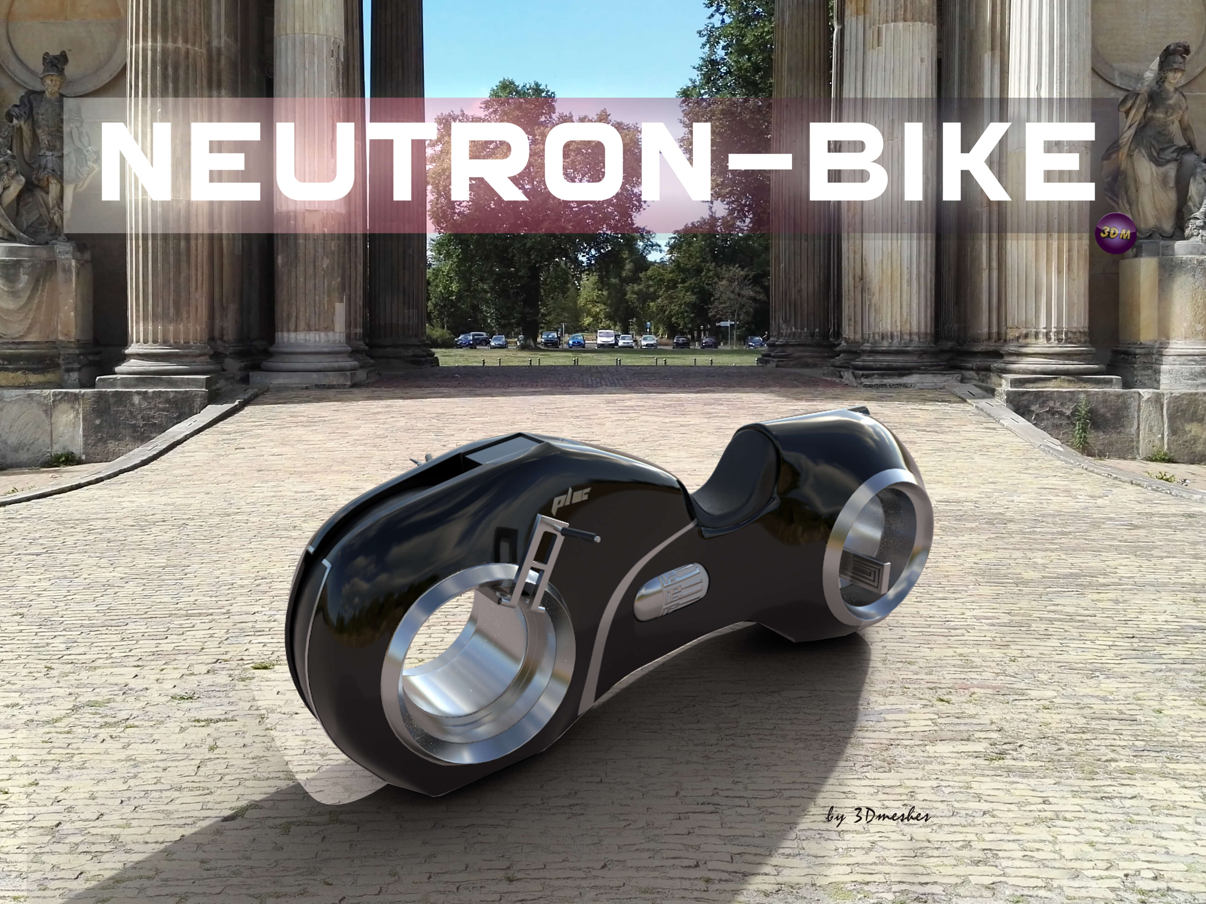 Neutron - Bike - PBR Low Poly - Free Model by 3dmeshes