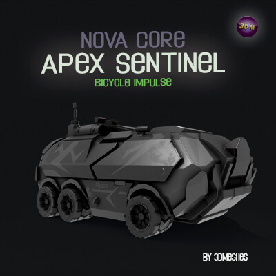 Nova Core - Apex Sentinel - ALL 2 Scan Vehicle by 3dmeshes
