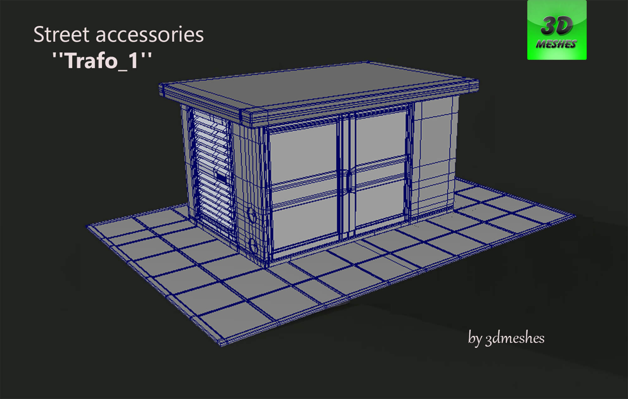 Street Accessories - Trafo 1 - PBR 3D Model by 3dmeshes