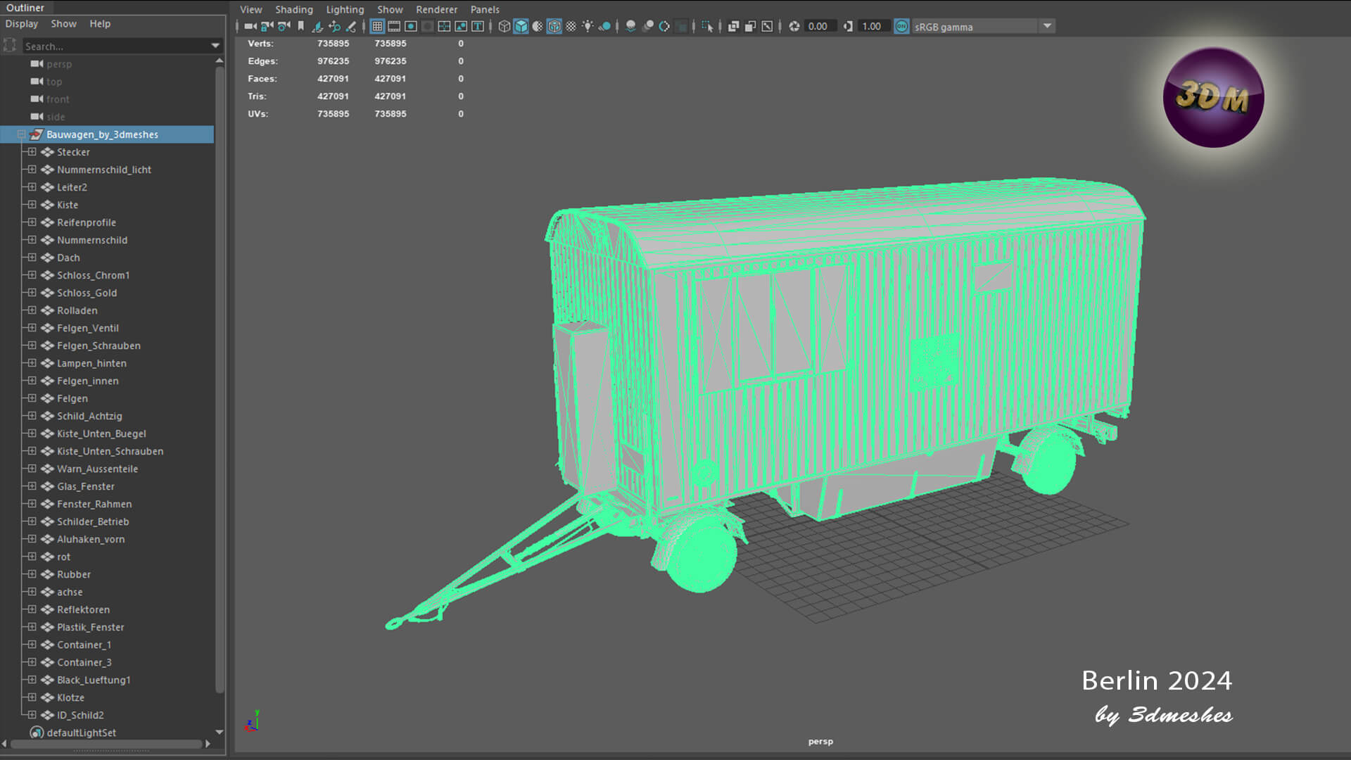 The Construction Truck - Pbr 3D Model by 3dmeshes