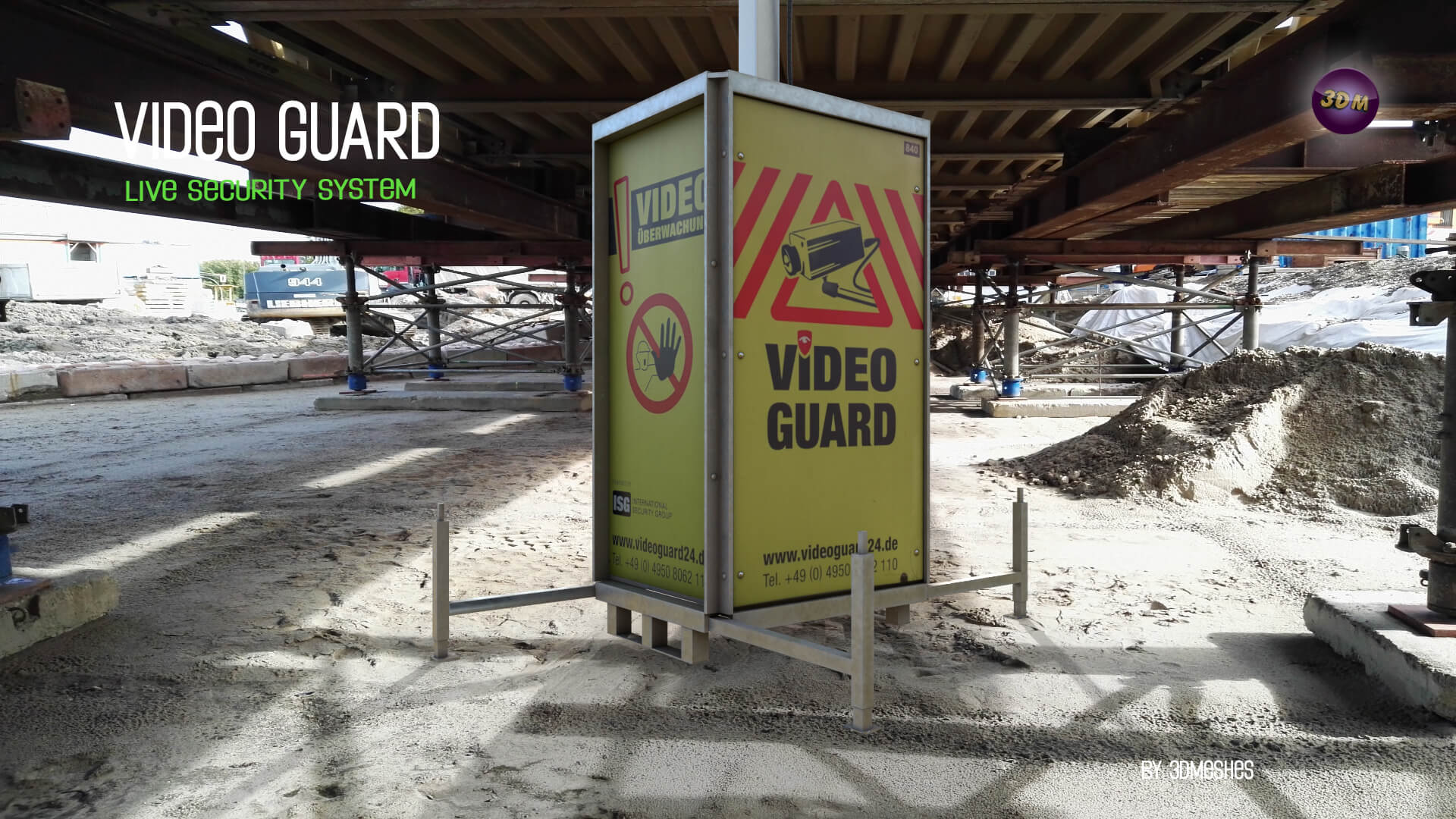Video Guard - Construction Sites Security Camera 3D Model by 3dmeshes