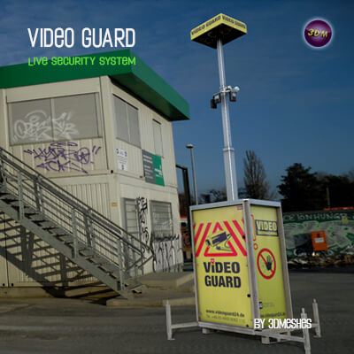 Video Guard - Construction Sites Security Camera 3D Model by 3dmeshes