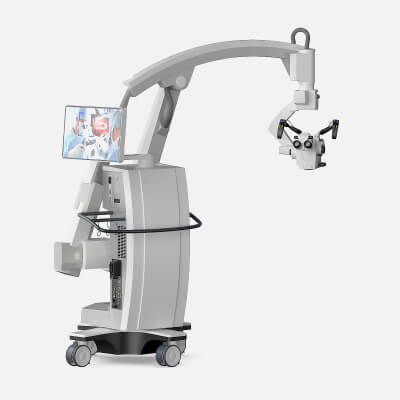 Advanced Surgical Microscope with Monitor Rigged for Maya - 3D Model by ...