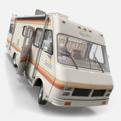 Breaking Bad RV Fleetwood Bounder 1986 Vintage Rigged - 3D Model by 3dmi