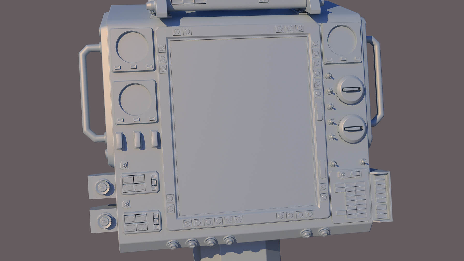 Aircraft Cockpit Control Panel - 3D Model by 3dmode