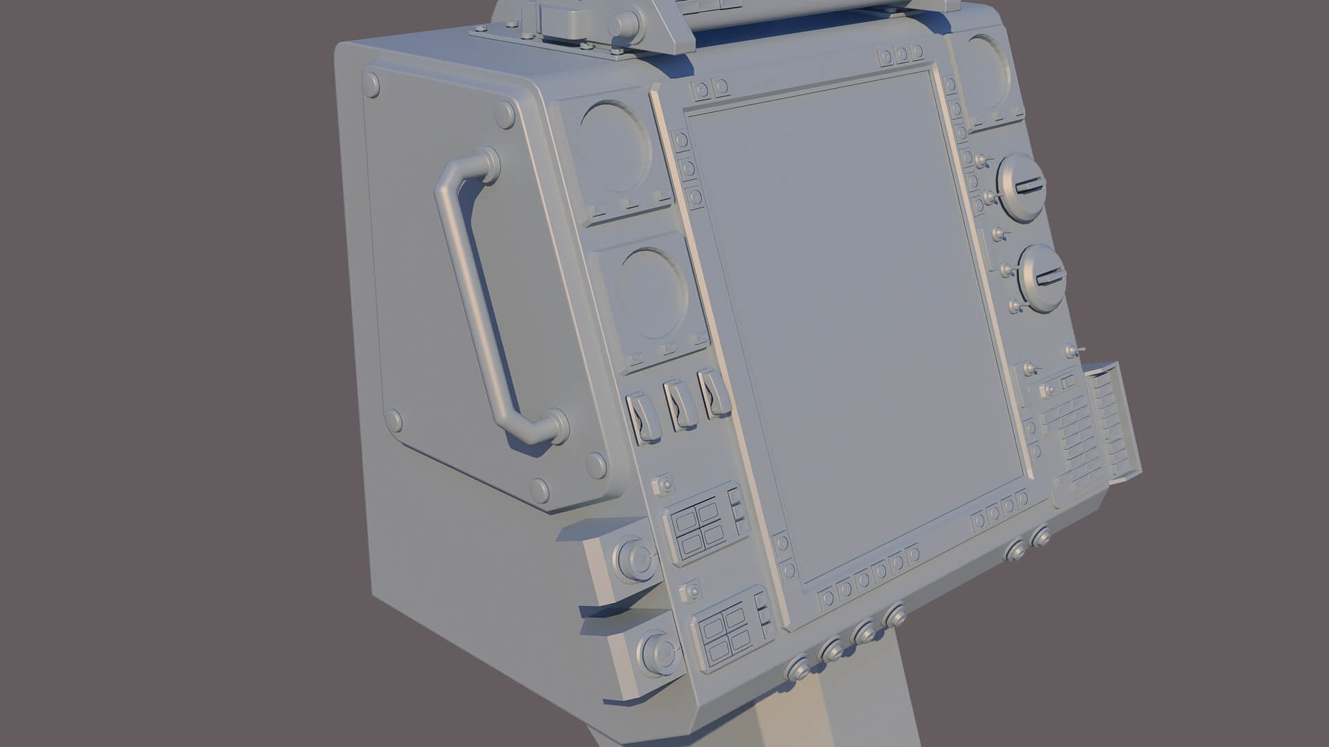 Aircraft Cockpit Control Panel - 3D Model by 3dmode