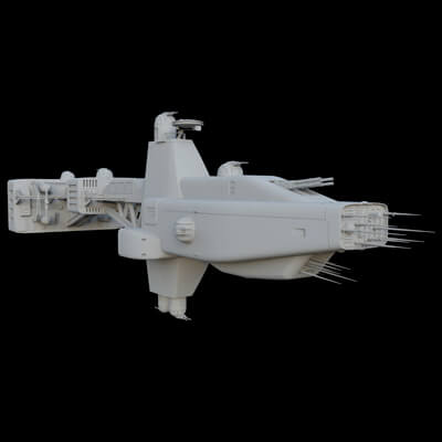 Babylon 5 - Hyperion Heavy Cruiser Mk2 3D Model by 3dmode