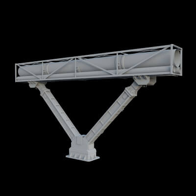 Industrial Structure - 3D Model by 3dmode