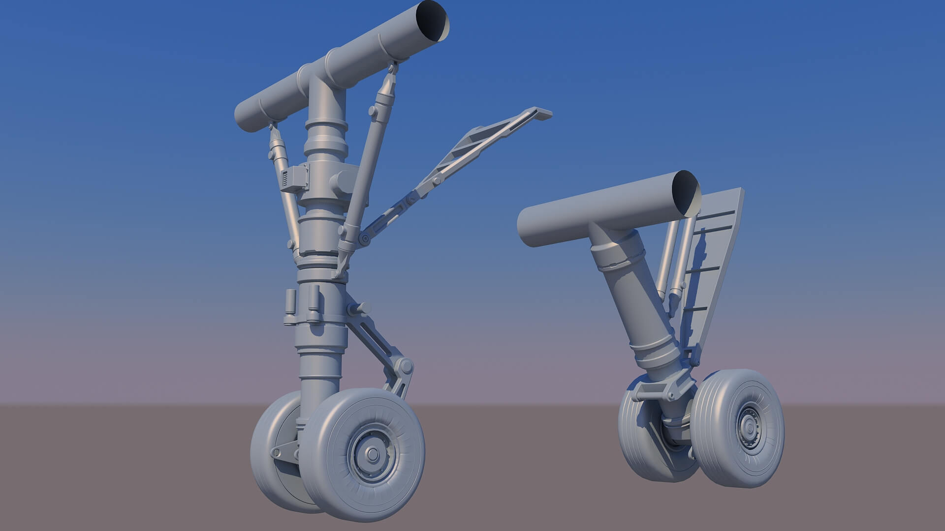 Landing Gear - Chassis 3D Model by 3dmode