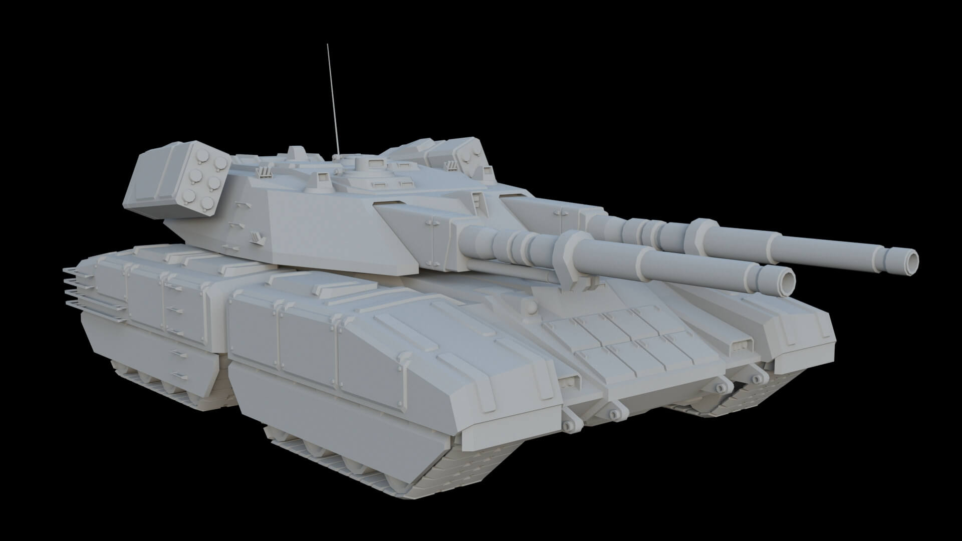 Mammoth Tank - Fun Model Low Poly by 3dmode