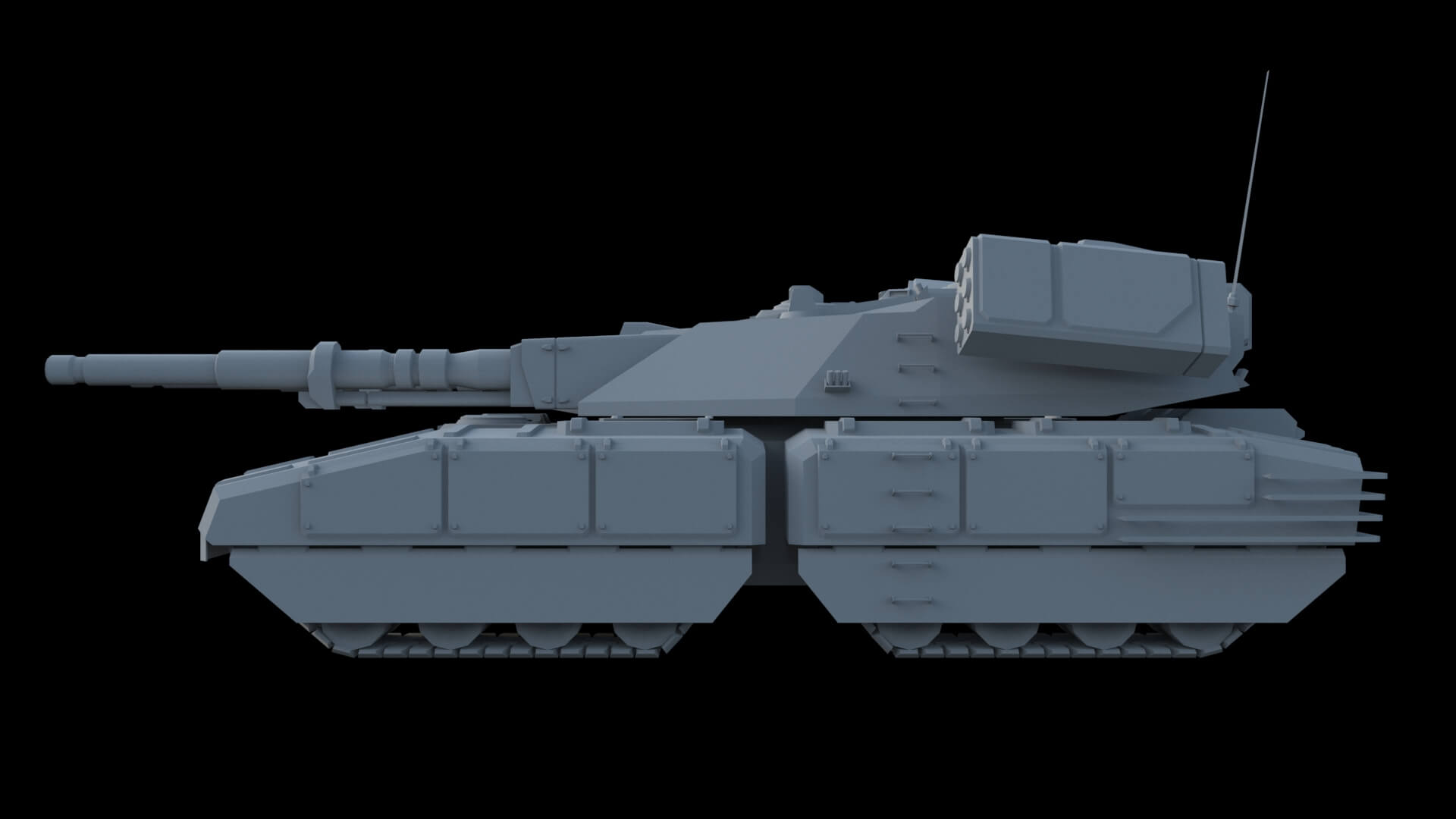 Mammoth Tank - Fun Model Low Poly by 3dmode
