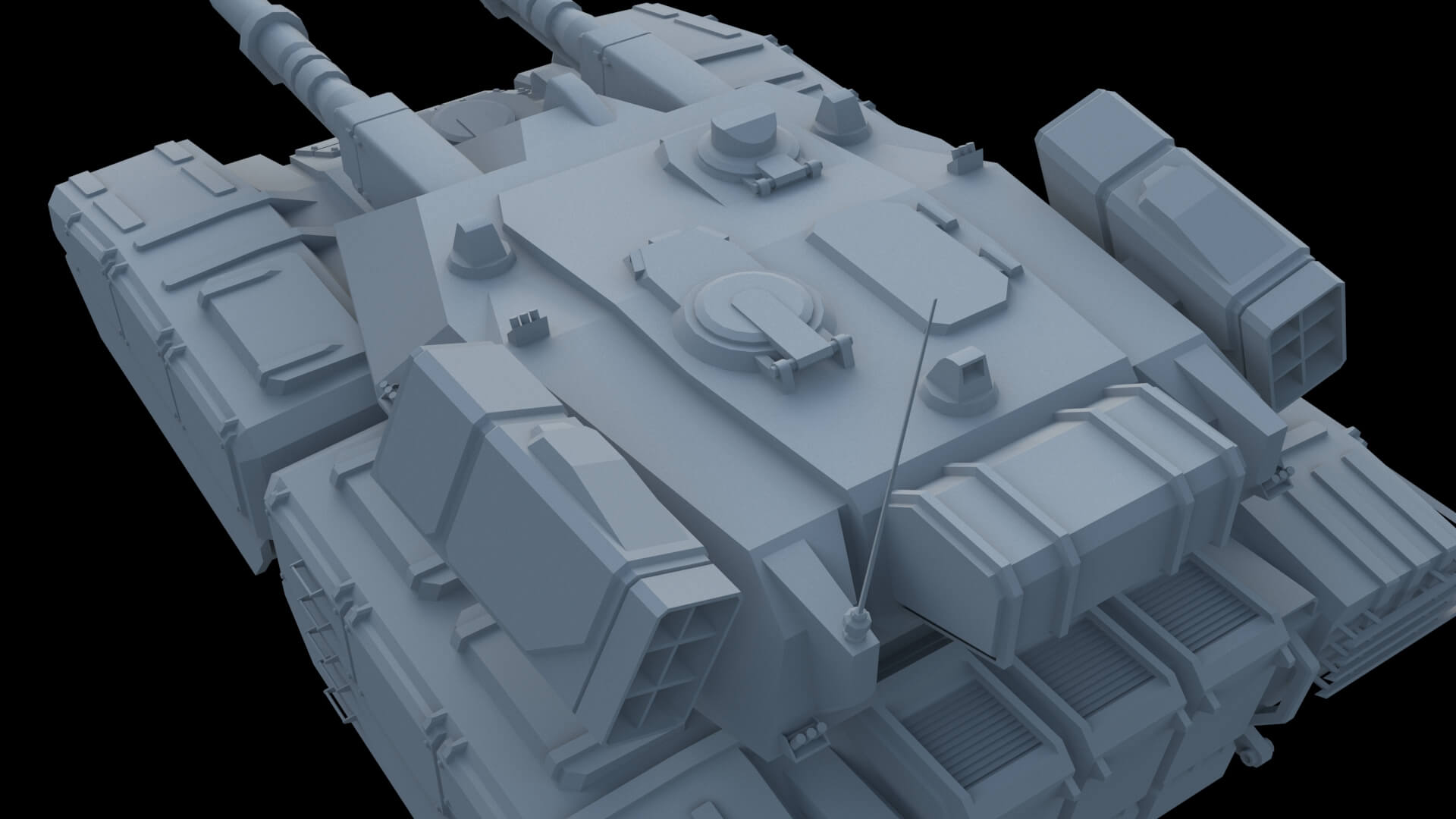 Mammoth Tank - Fun Model Low Poly by 3dmode