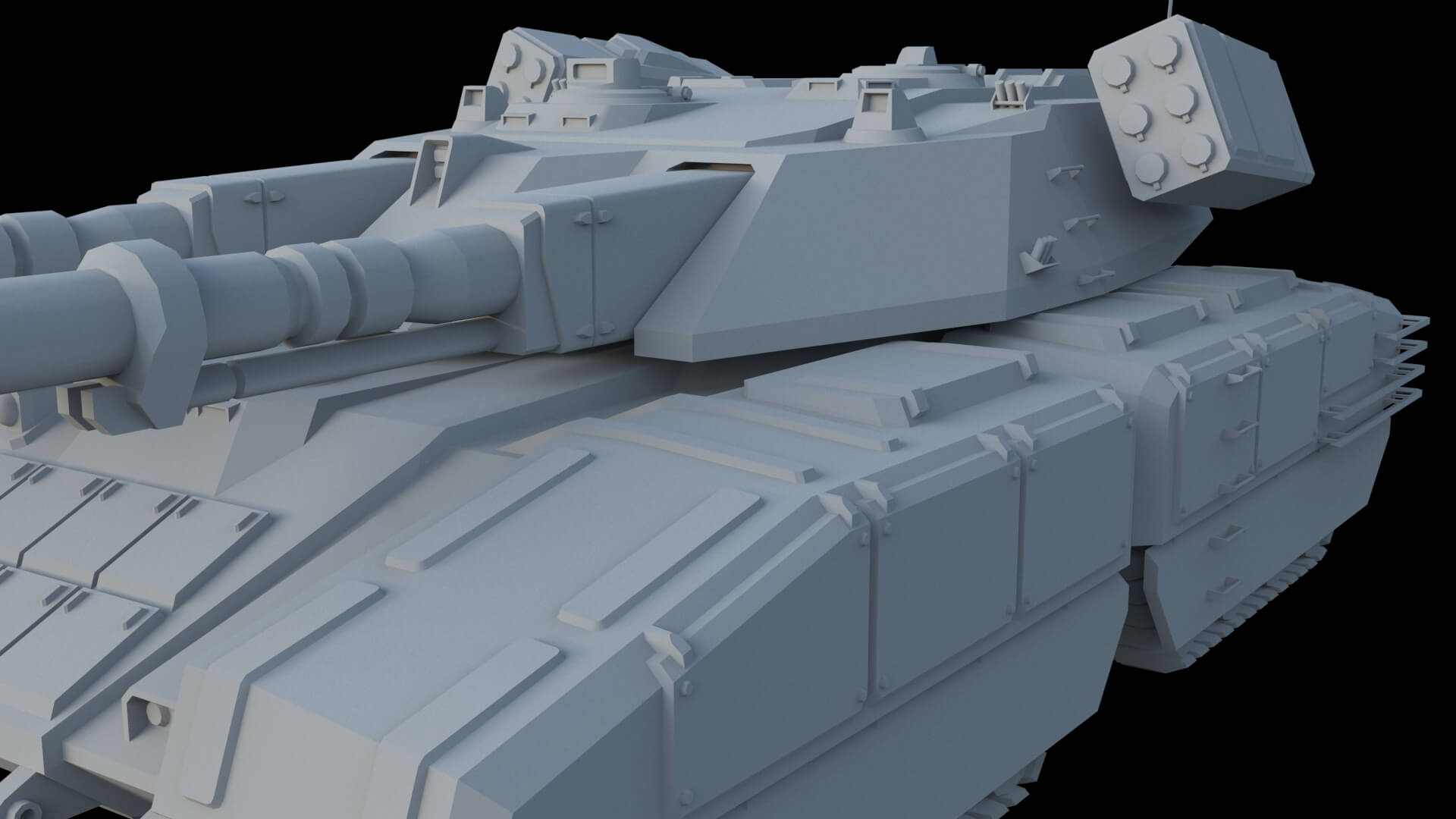 Mammoth Tank - Fun Model Low Poly by 3dmode