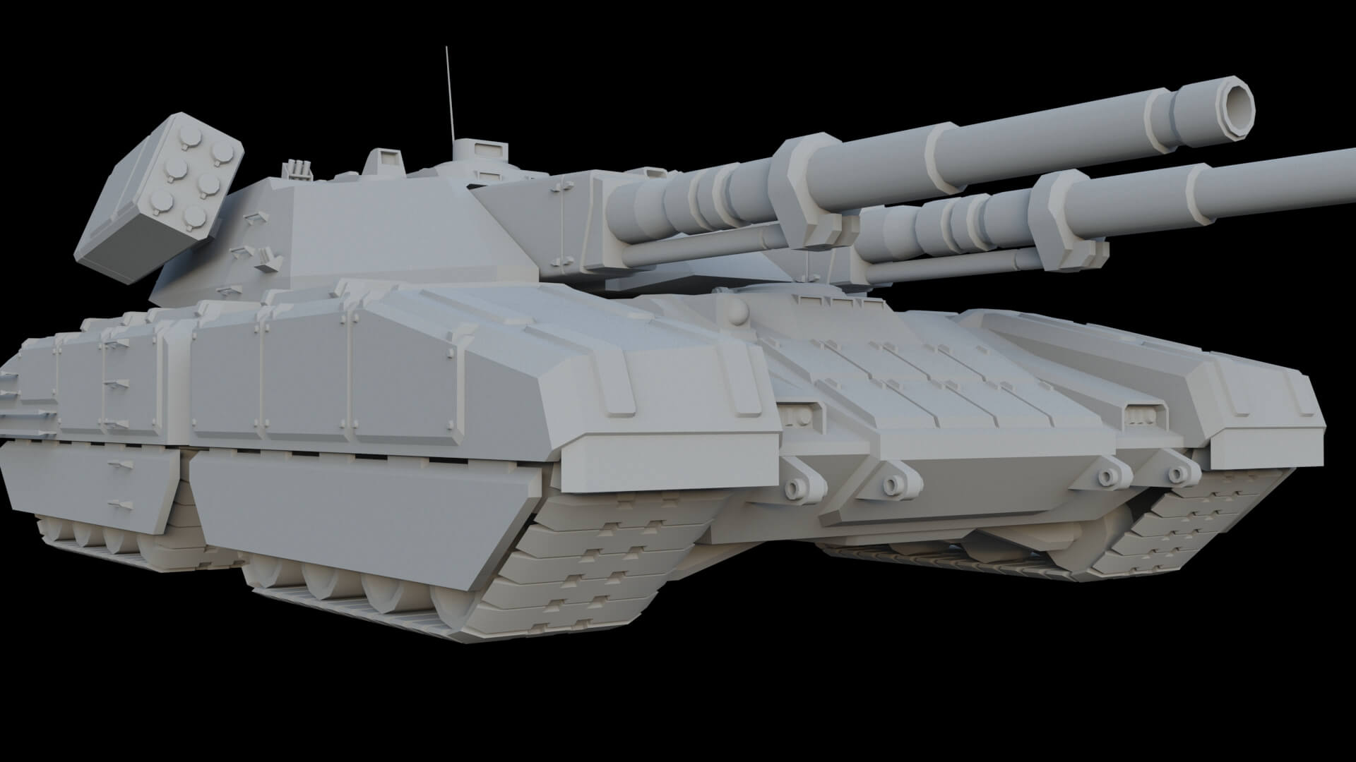 Mammoth Tank - Fun Model Low Poly by 3dmode