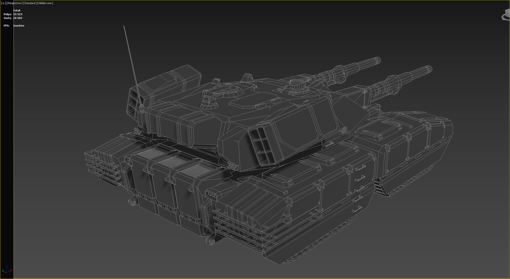 Mammoth Tank - Fun Model Low Poly by 3dmode