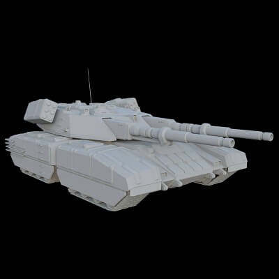 Mammoth Tank - Fun Model Low Poly by 3dmode