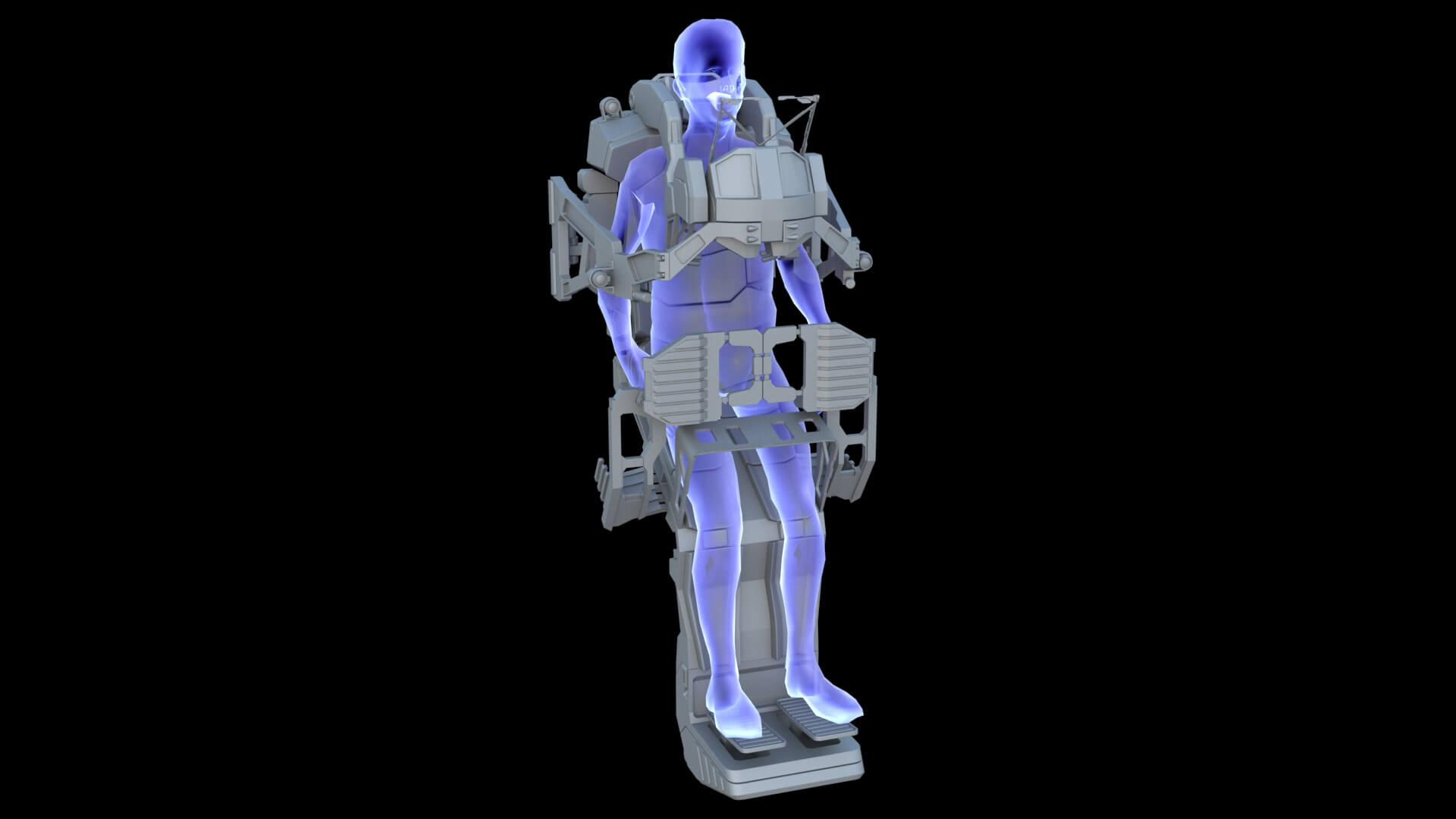 Mech Seat 3D Model by 3dmode