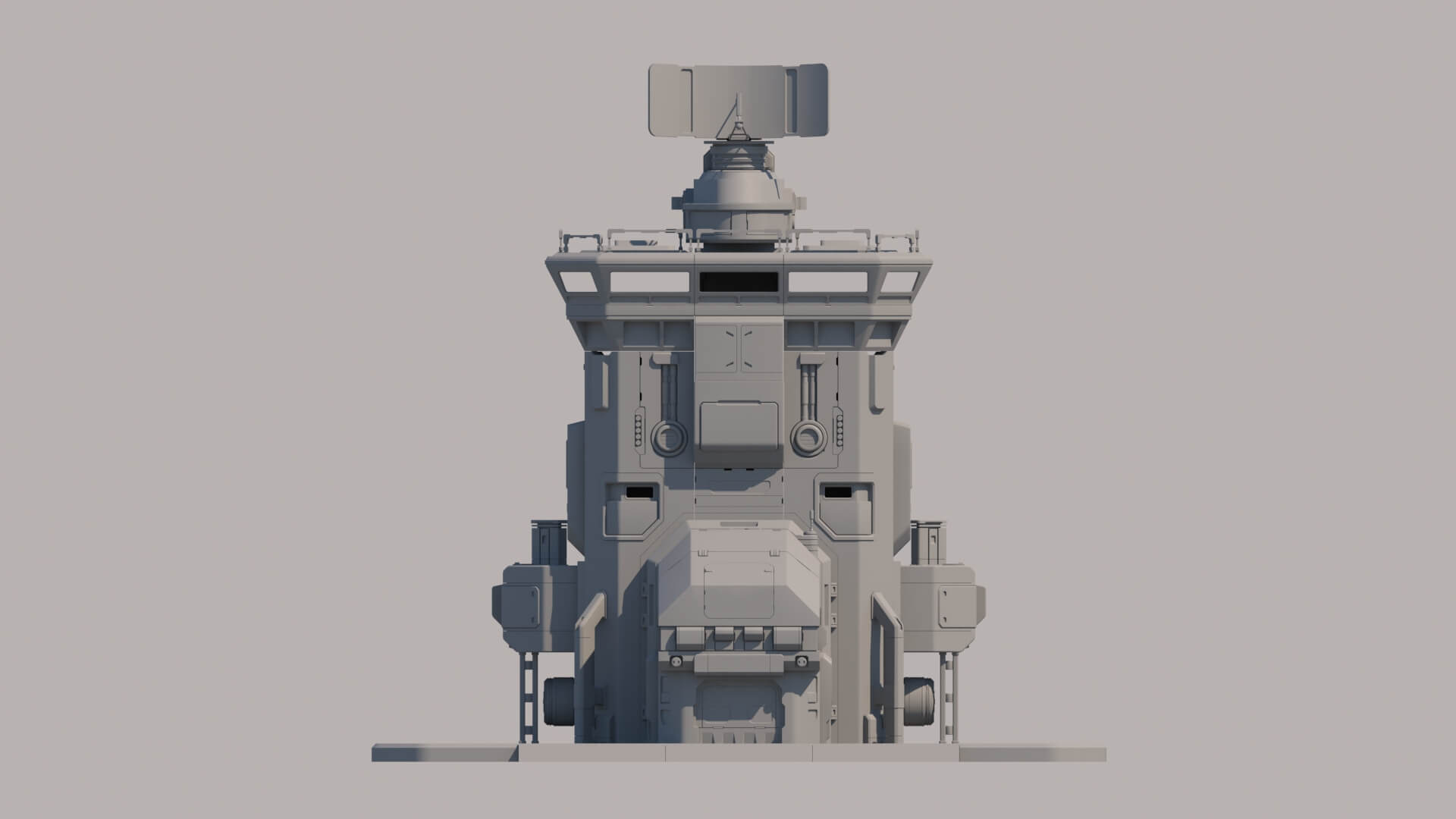 Modular Outpost - 3D Model by 3dmode
