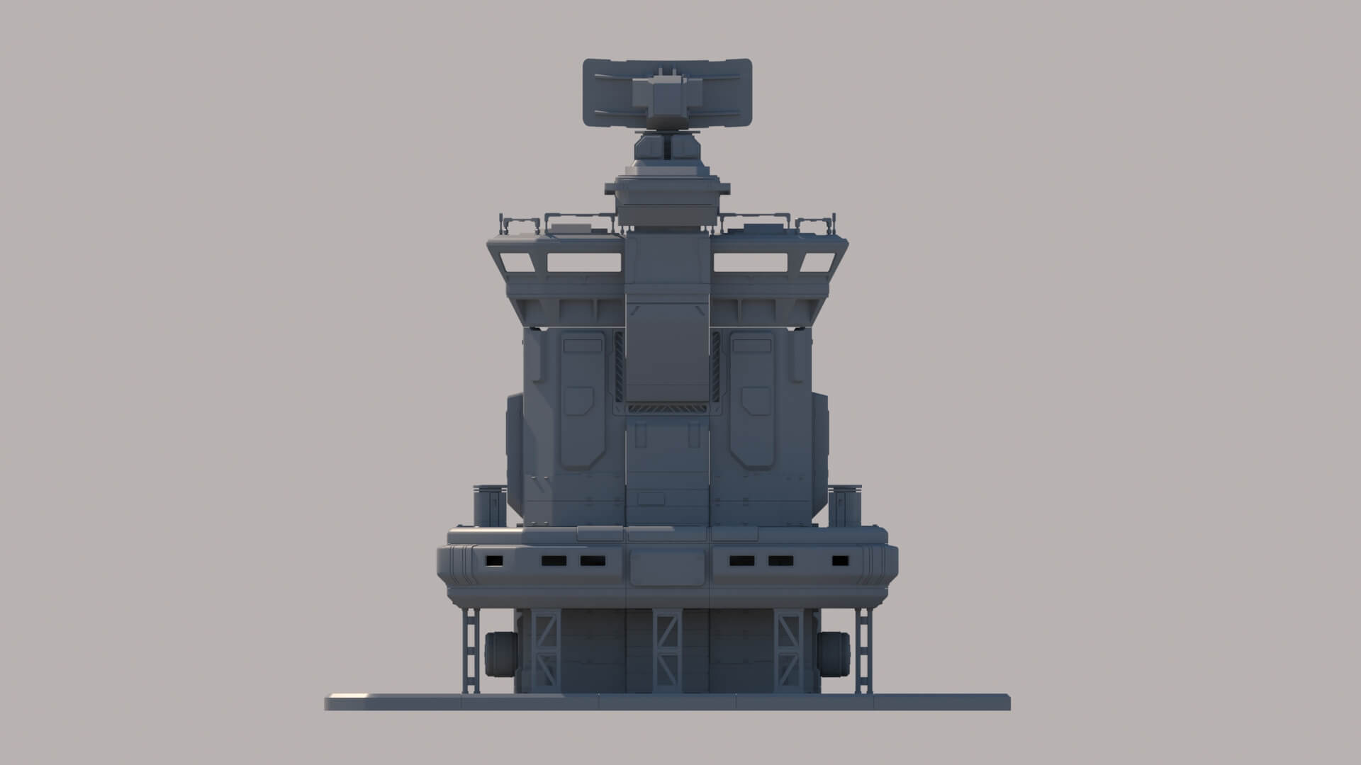 Modular Outpost - 3D Model by 3dmode