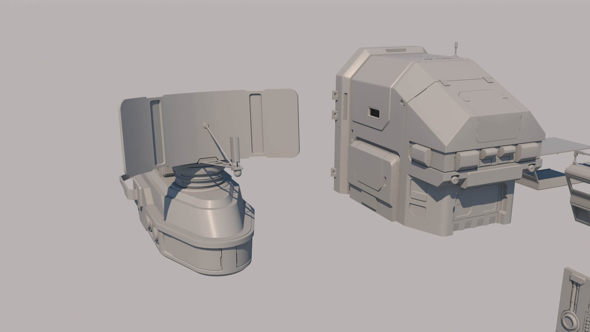 Modular Outpost - 3D Model by 3dmode