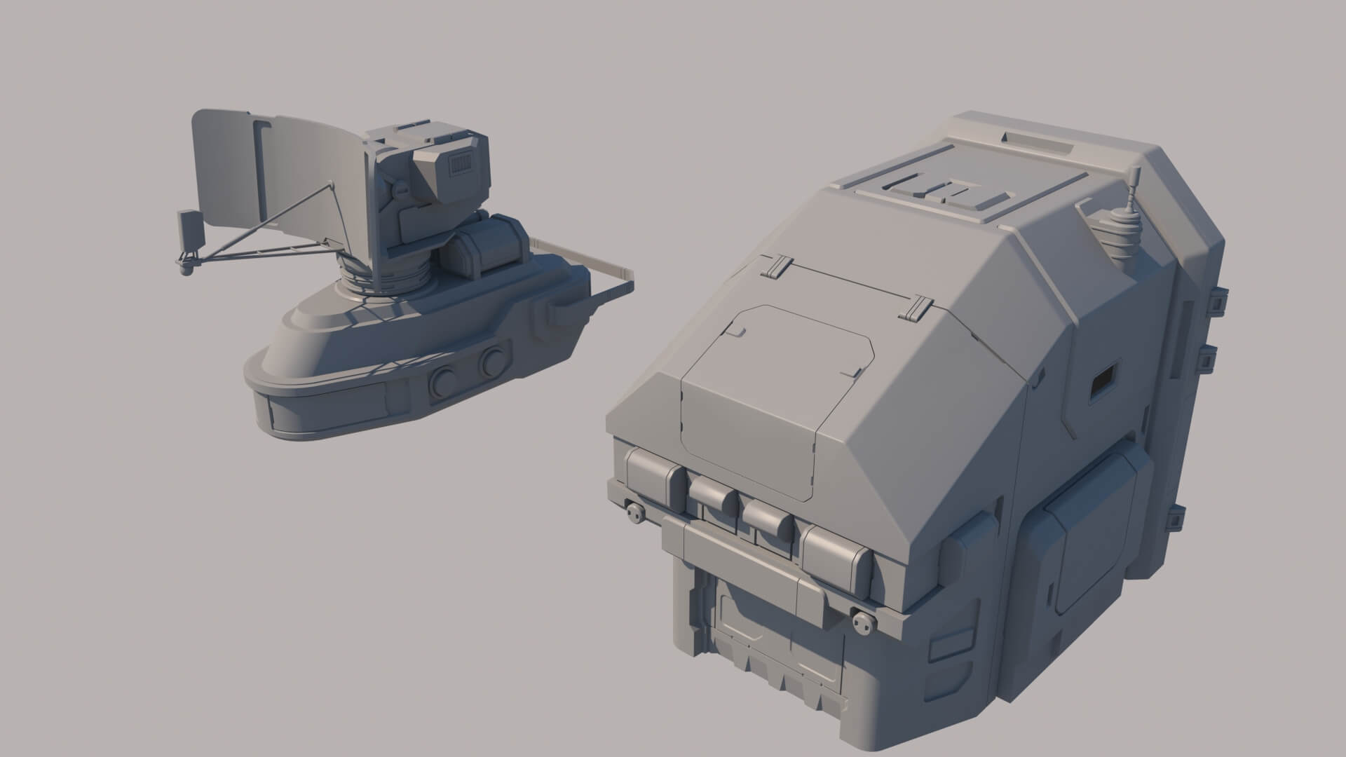 Modular Outpost - 3D Model by 3dmode