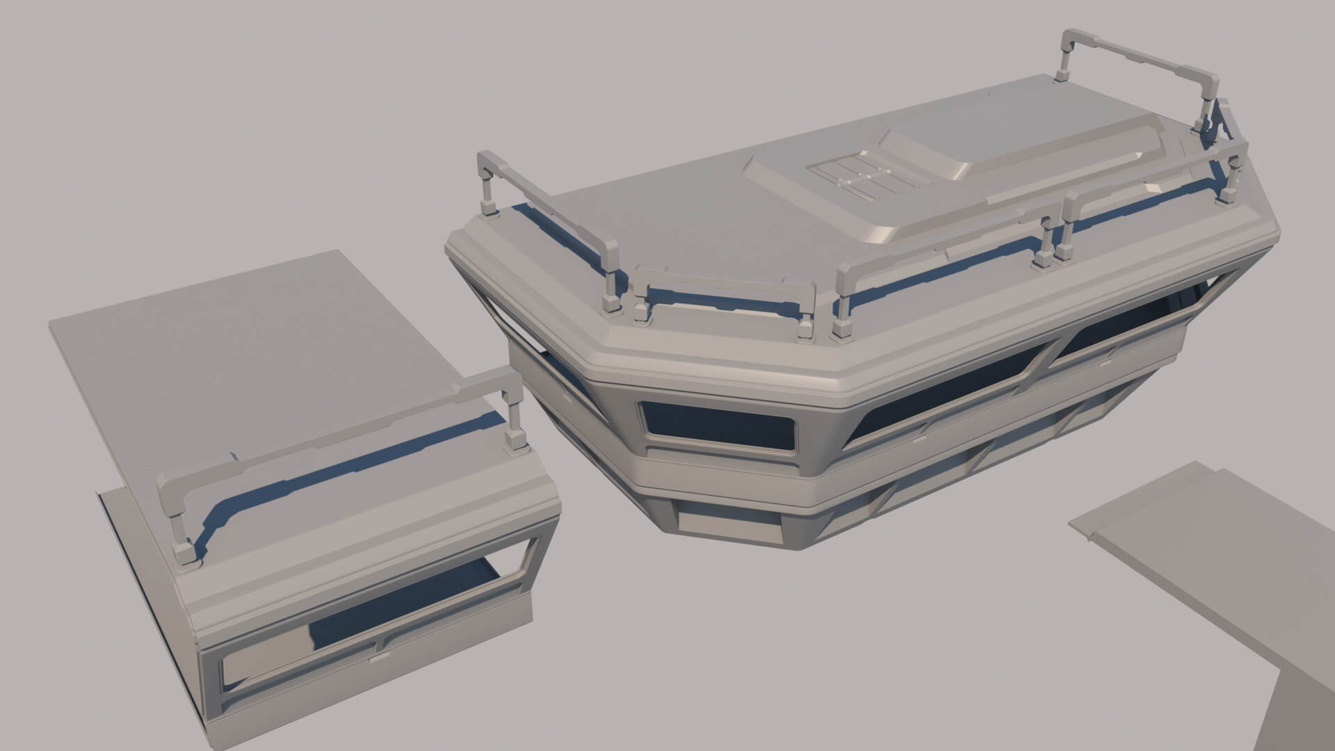 Modular Outpost - 3D Model by 3dmode