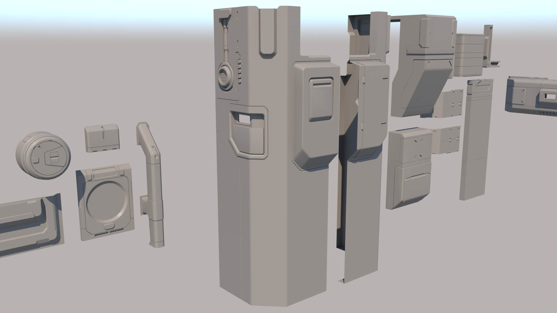 Modular Outpost - 3D Model by 3dmode
