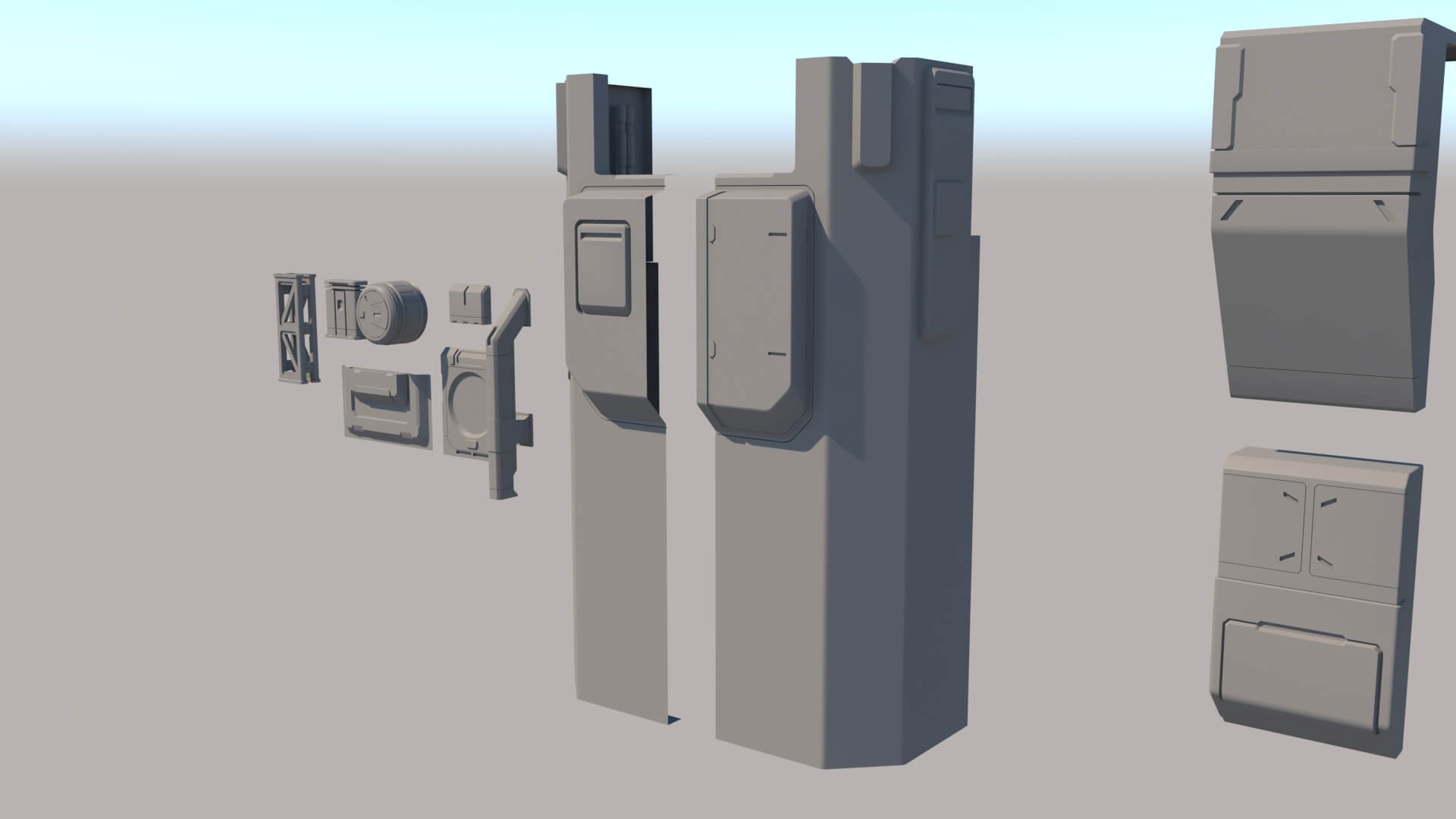 Modular Outpost - 3D Model by 3dmode