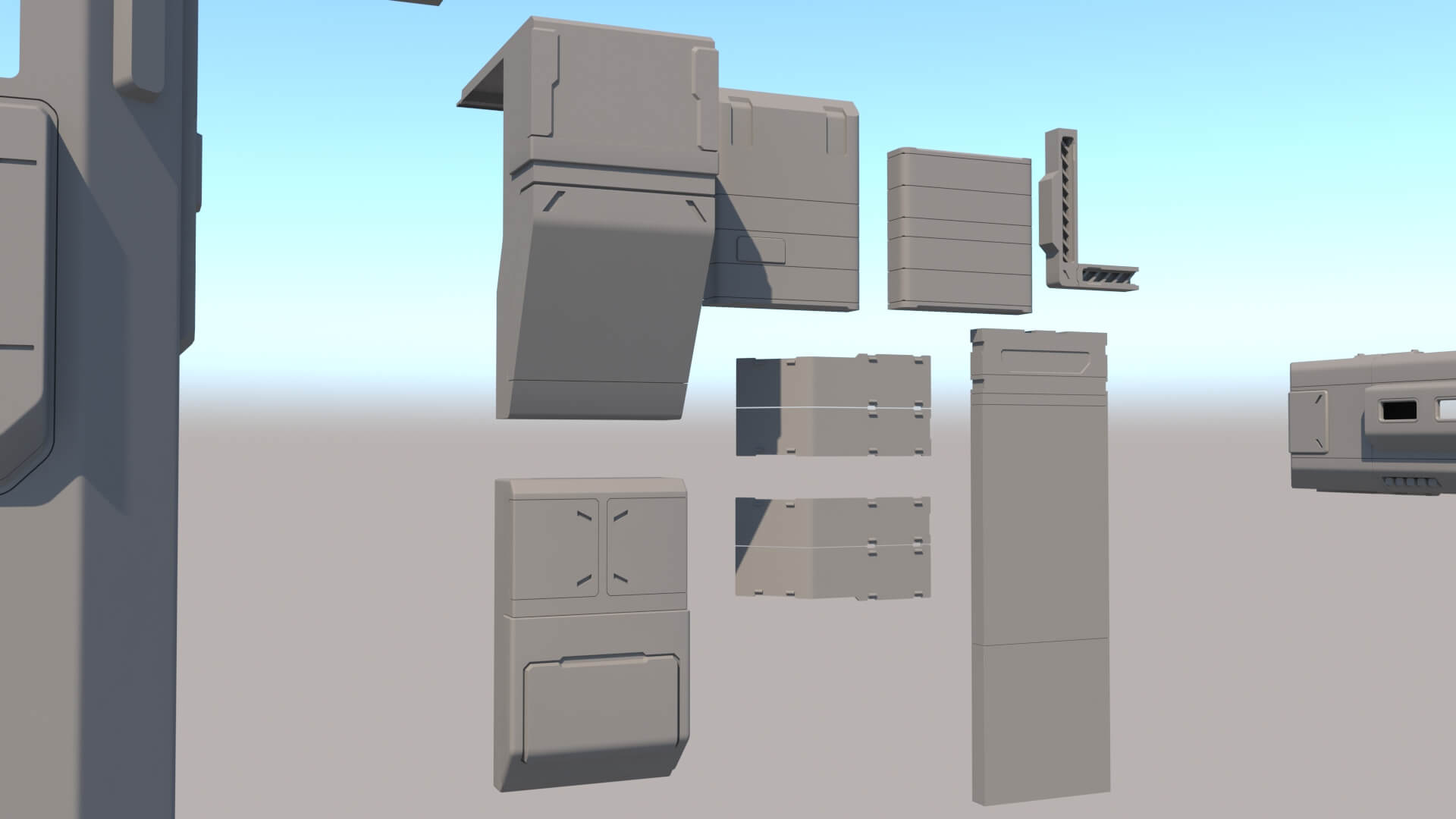 Modular Outpost - 3D Model by 3dmode