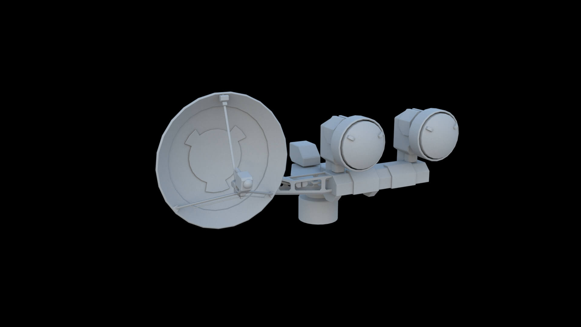 Radar Set Pieces of Equipment - 3D Model by 3dmode