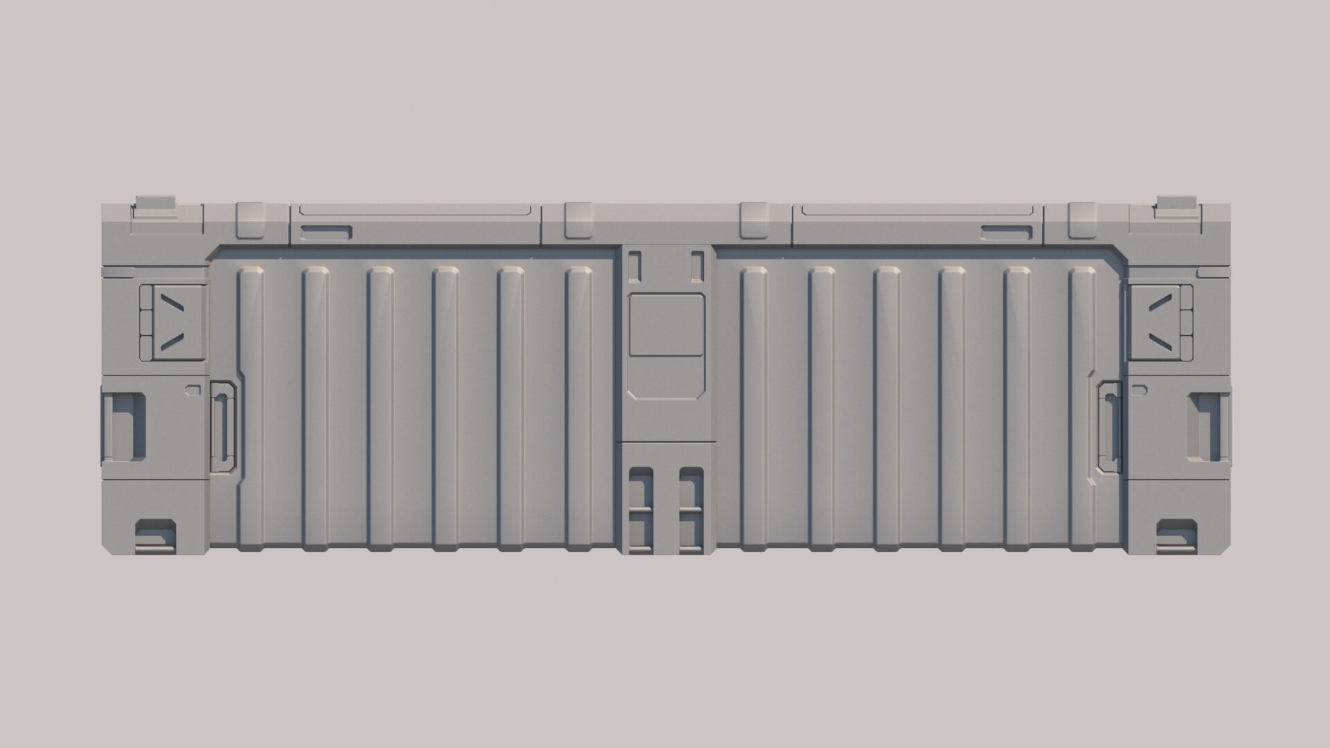 Sci-Fi Container Set 3D Model by 3dmode