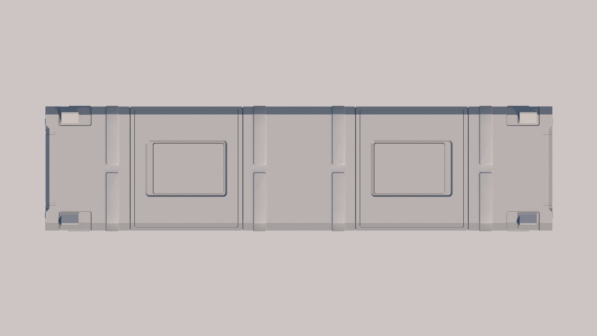 Sci-Fi Container Set 3D Model by 3dmode