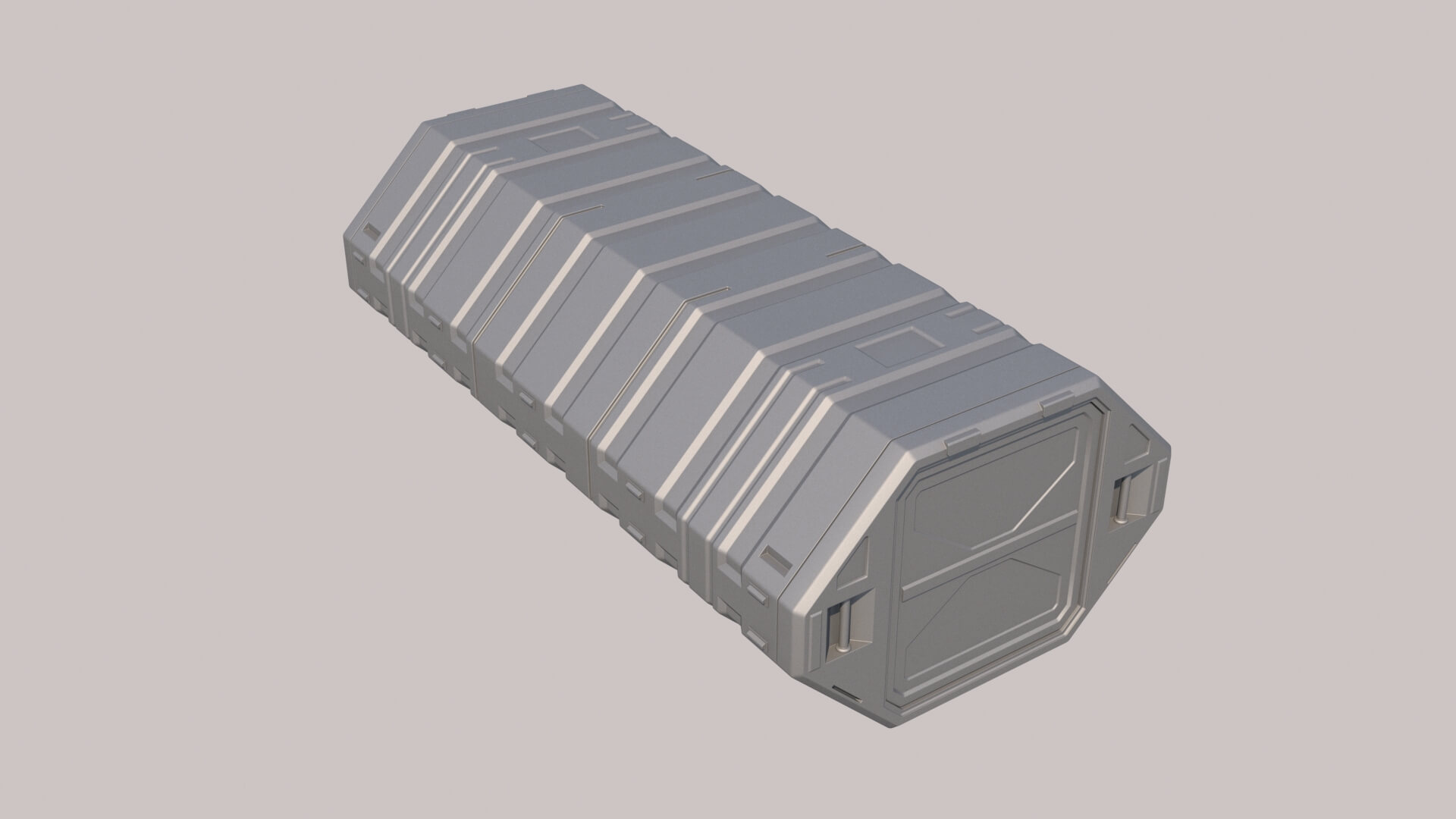 Sci-Fi Container Set 3D Model by 3dmode