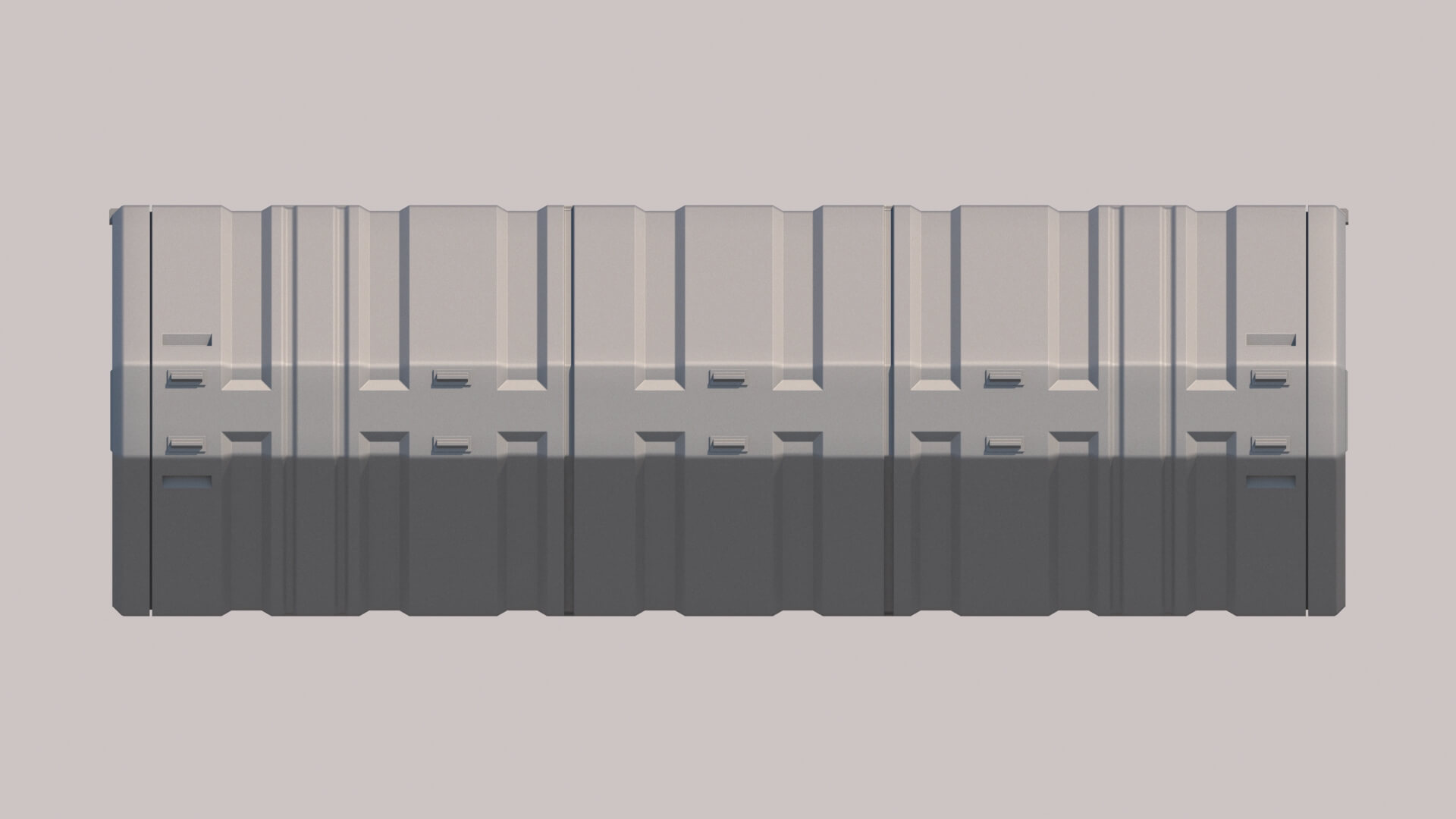 Sci-Fi Container Set 3D Model by 3dmode