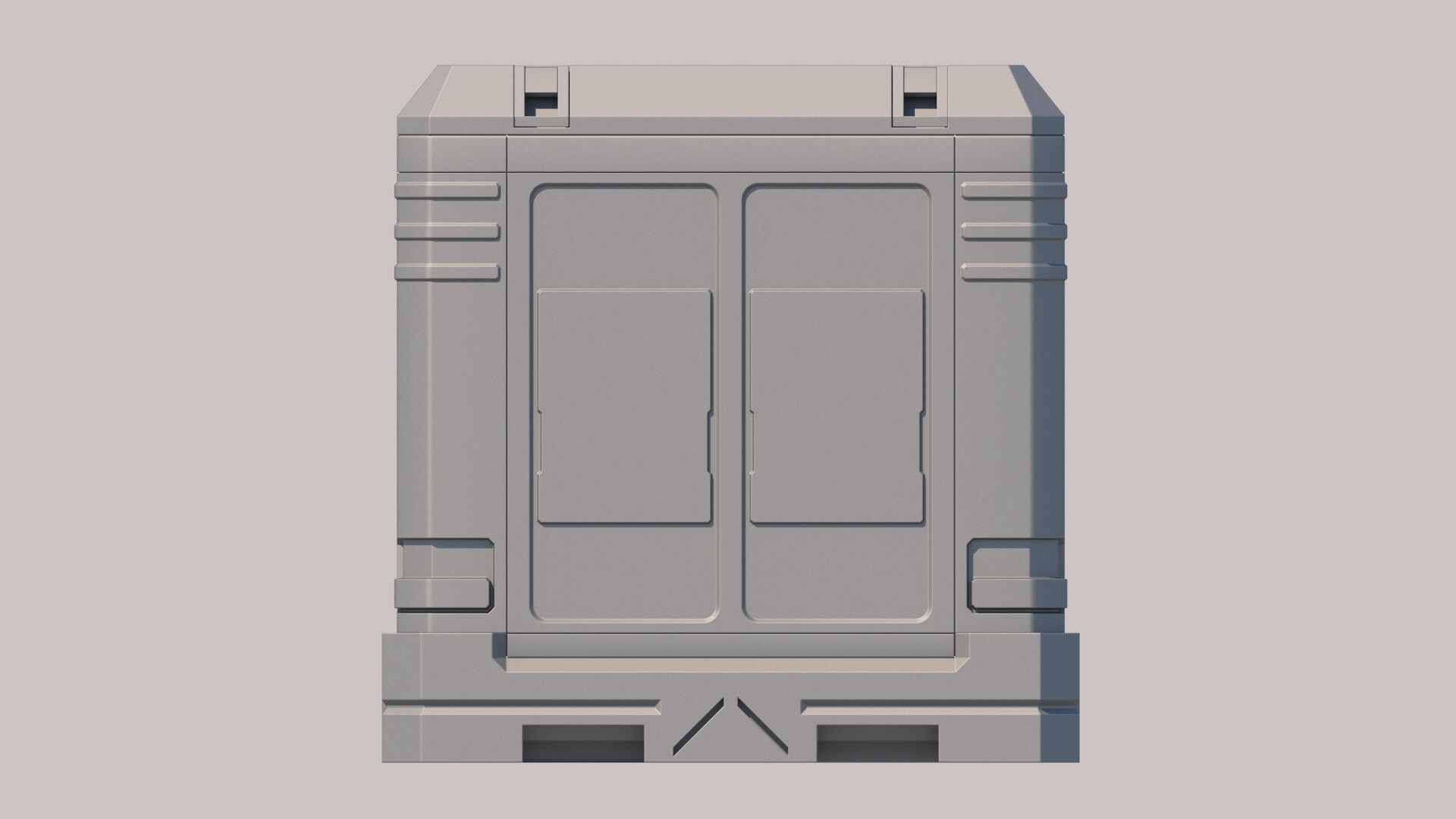 Sci-Fi Container Set 3D Model by 3dmode