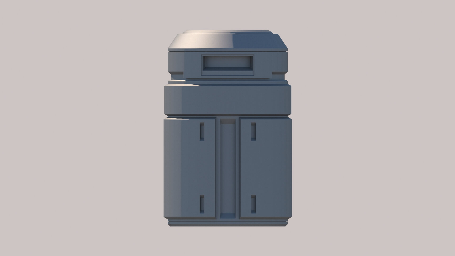 Sci-Fi Container Set 3D Model by 3dmode