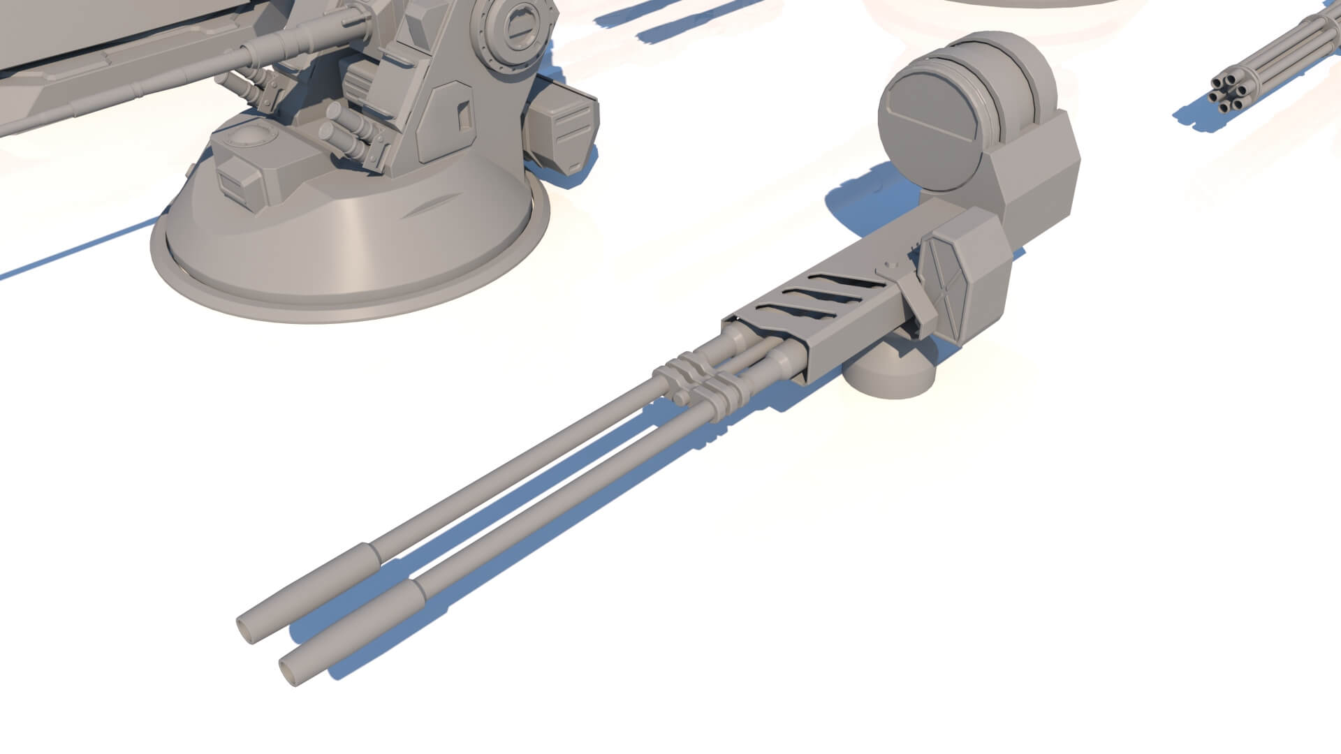 Sci-Fi Guns Set Model by 3dmode