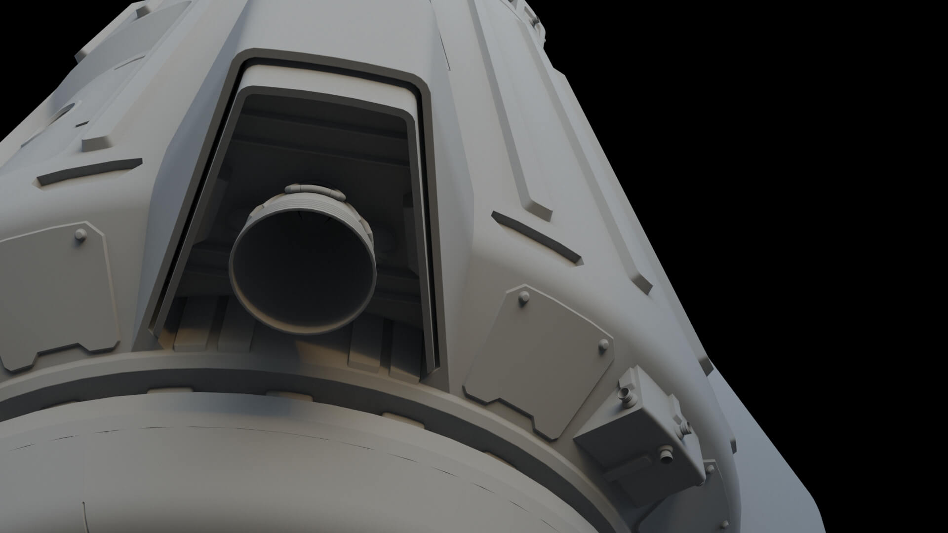 Sci-Fi Landing Module - Escape Pod 3D Model by 3dmode