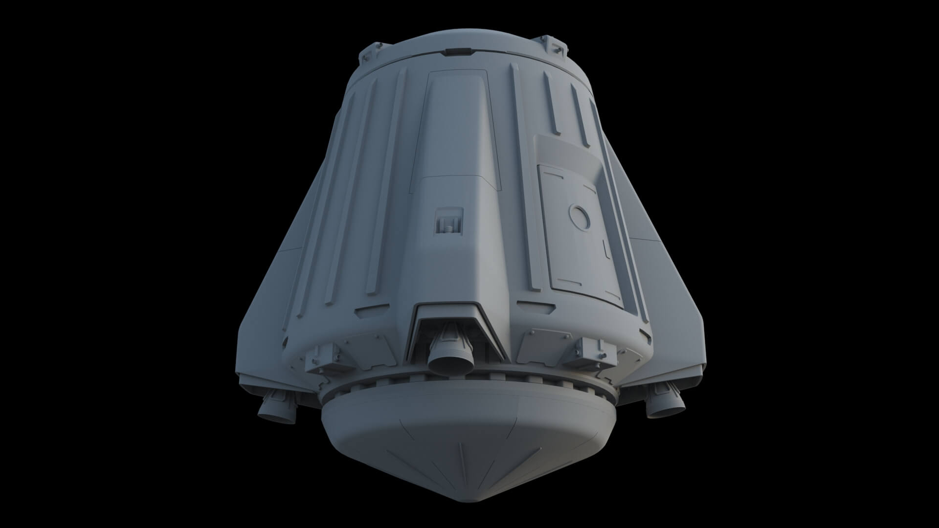 Sci-Fi Landing Module - Escape Pod 3D Model by 3dmode