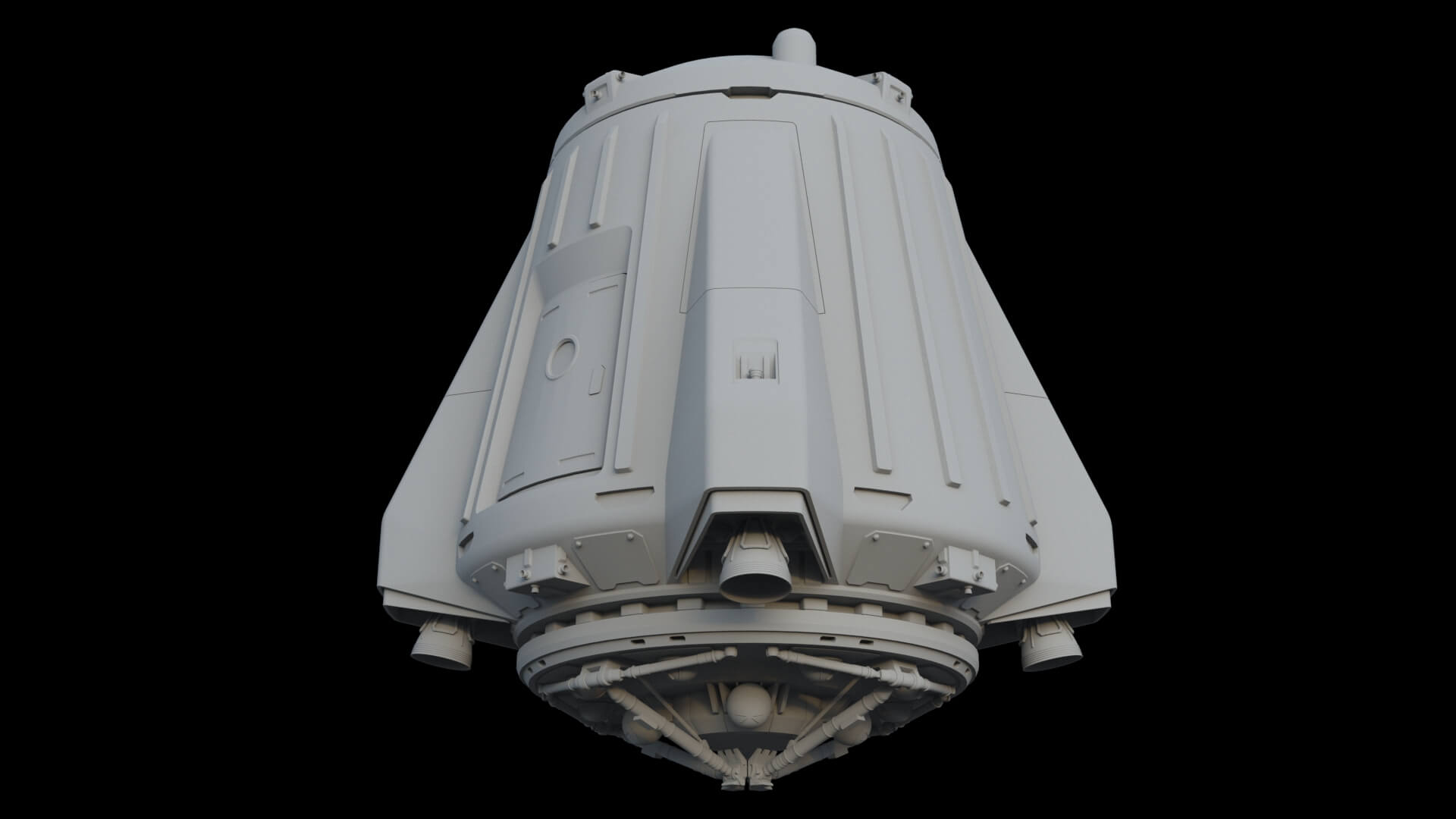 Sci-Fi Landing Module - Escape Pod 3D Model by 3dmode