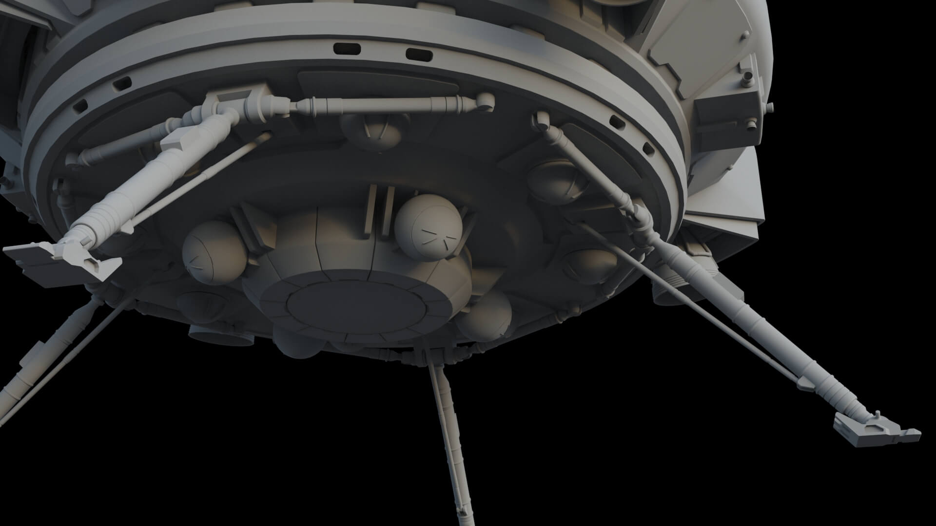 Sci-Fi Landing Module - Escape Pod 3D Model by 3dmode