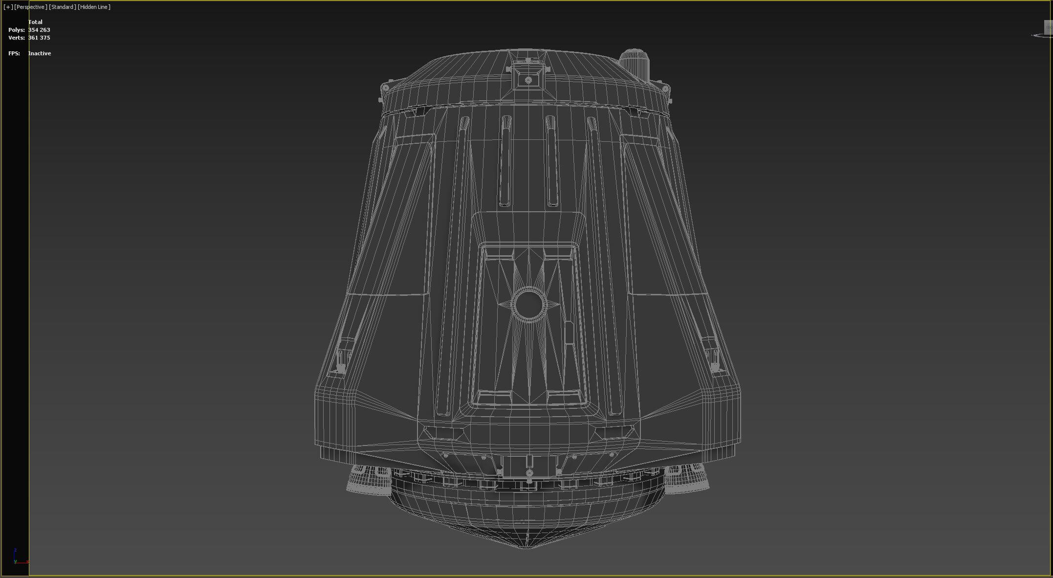 Sci-Fi Landing Module - Escape Pod 3D Model by 3dmode